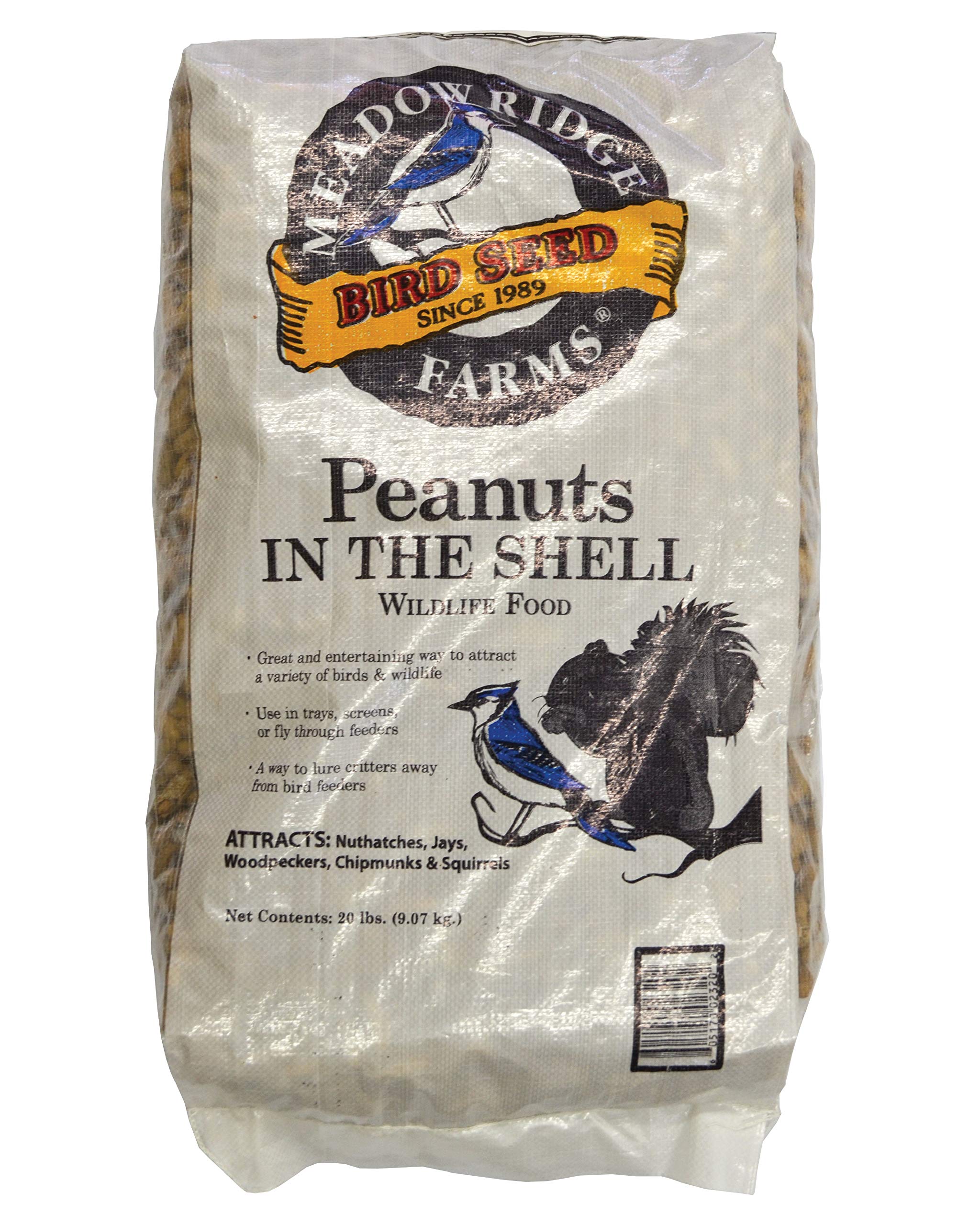 Amazon.com: Meadow Ridge Farms Peanuts in The Shell Wildlife Food, 20 ...