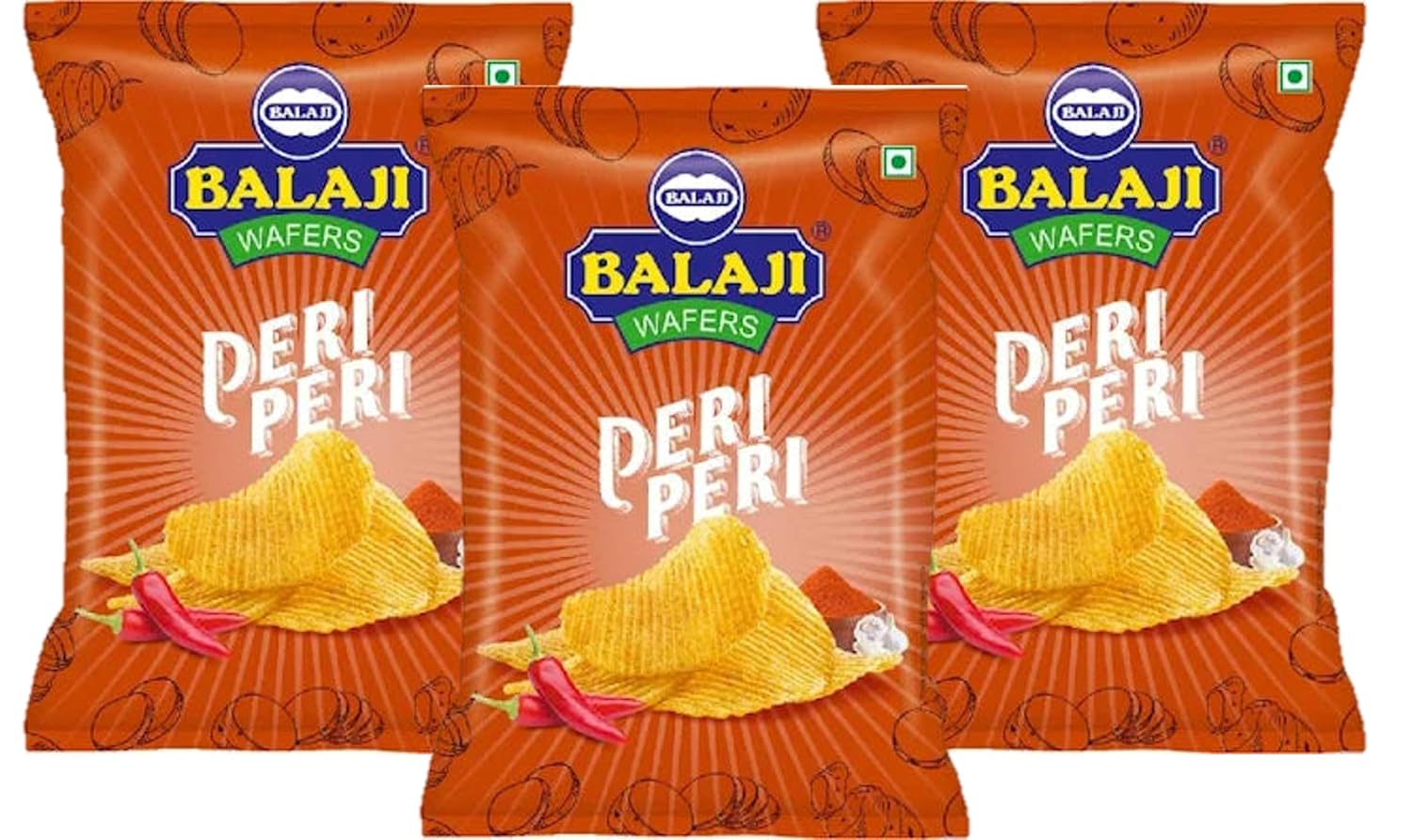 BALAJI WAFERS Peri Peri Chips, 35g (Pack Of 3) - HUMARABAZAR : Amazon ...