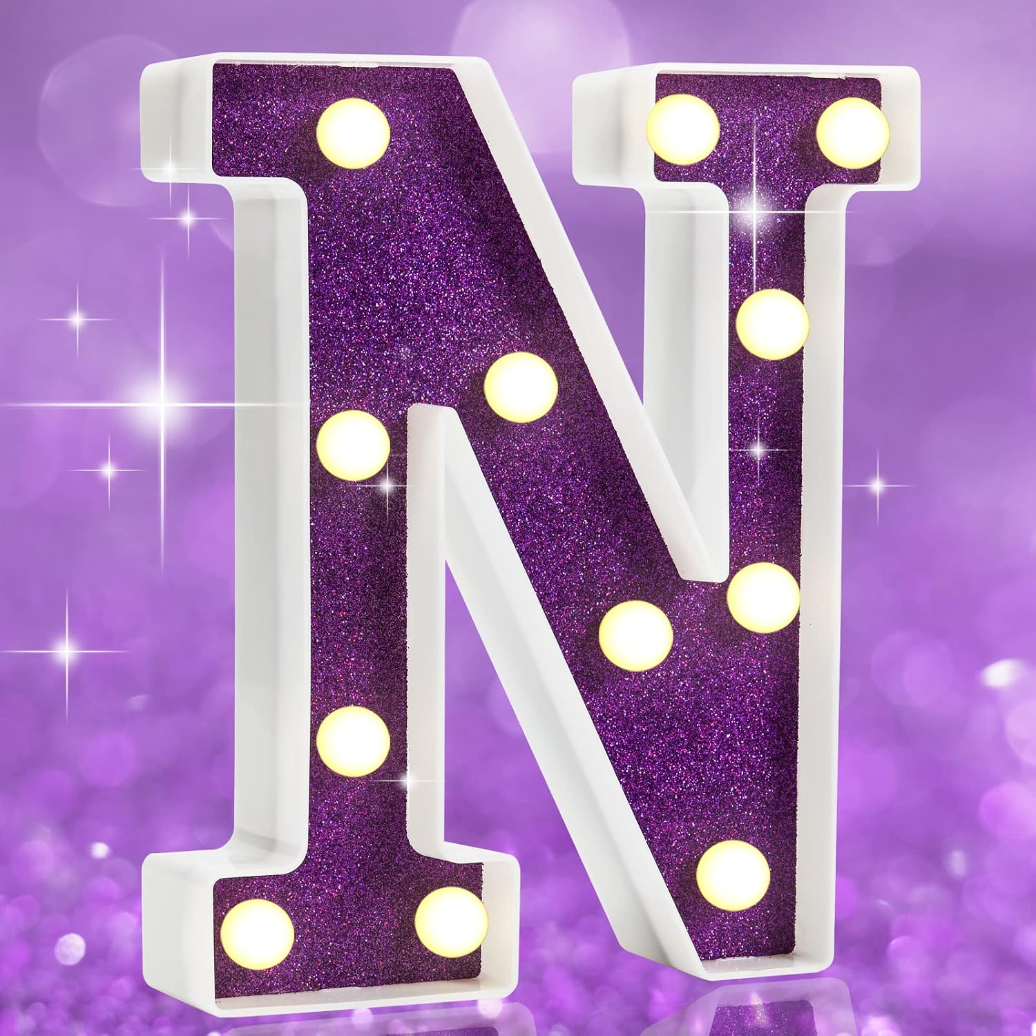 Letras iluminadas con luces LED de marquesina, letras del alfabeto con ...