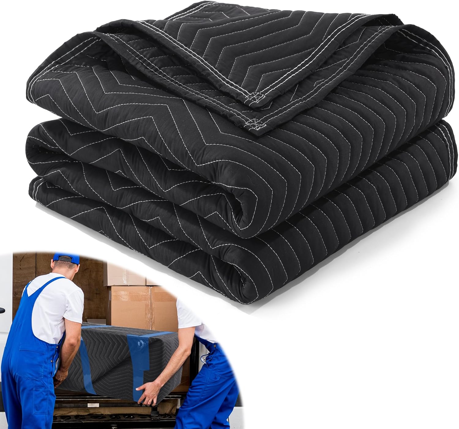 Amazon.com: BALAPET Thick Moving Blanket, 74"x 72"(90 lb/dz Weight ...