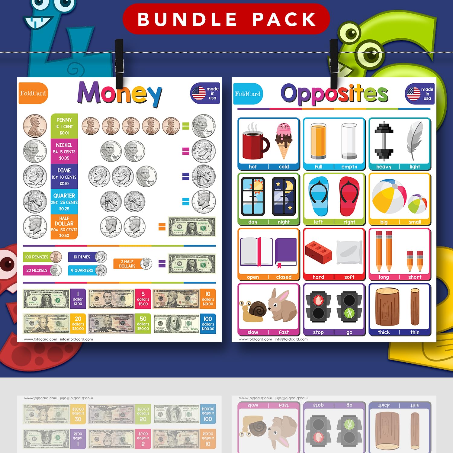 Snapklik.com : Advanced Bundle 6 Educational Posters For Kids Classroom ...