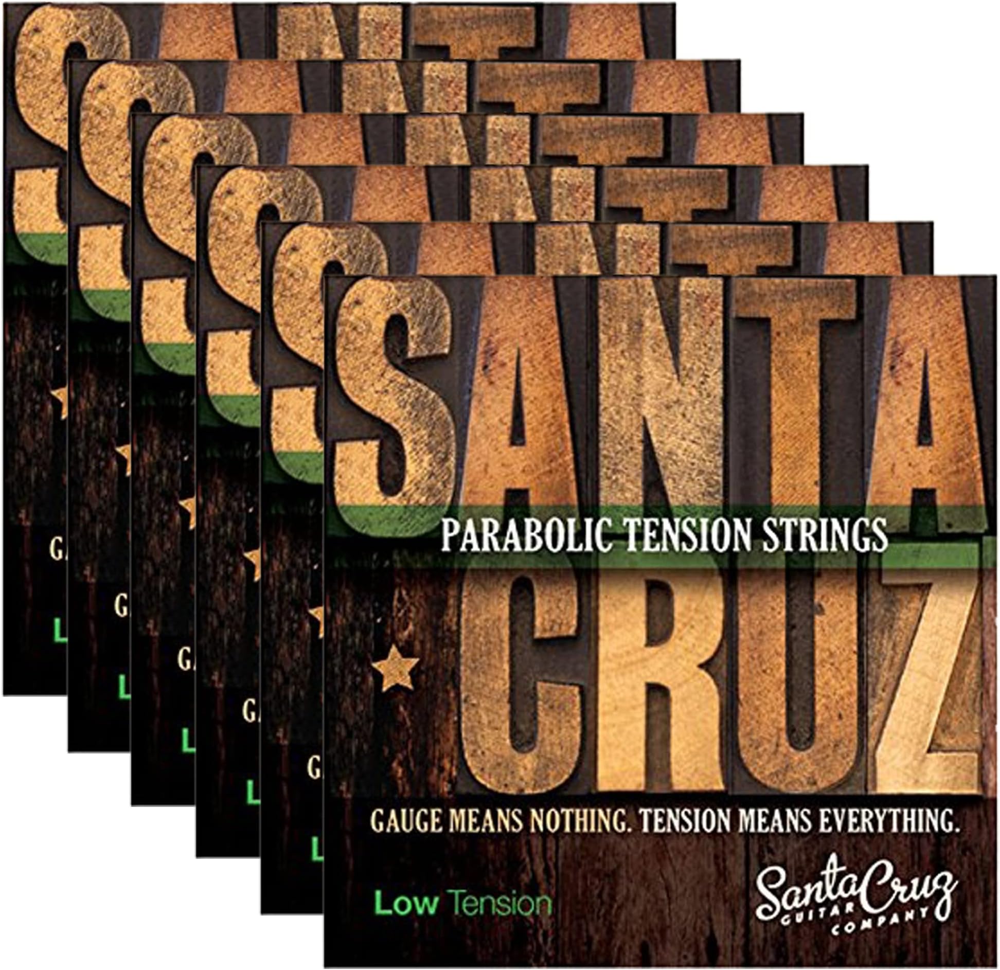 Amazon.com: Santa Cruz Parabolic Tension Acoustic Guitar Strings Low ...