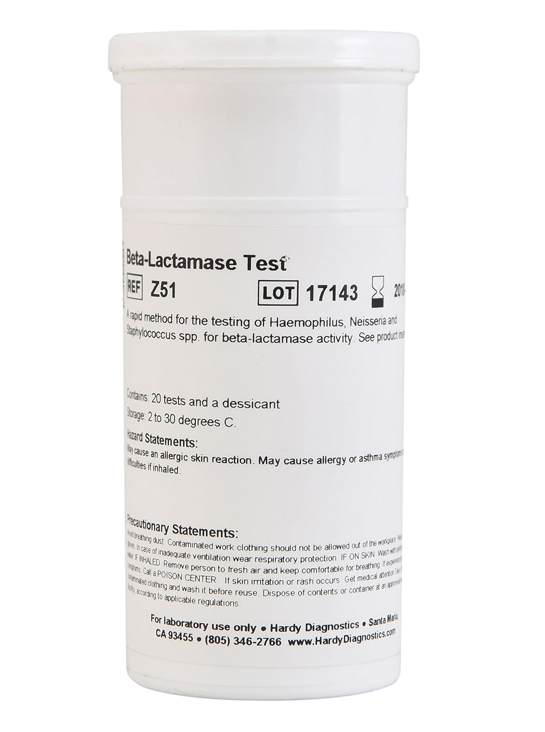 Amazon.com: Beta Lactamase Test, Acidometric Method, 20 Tests per ...