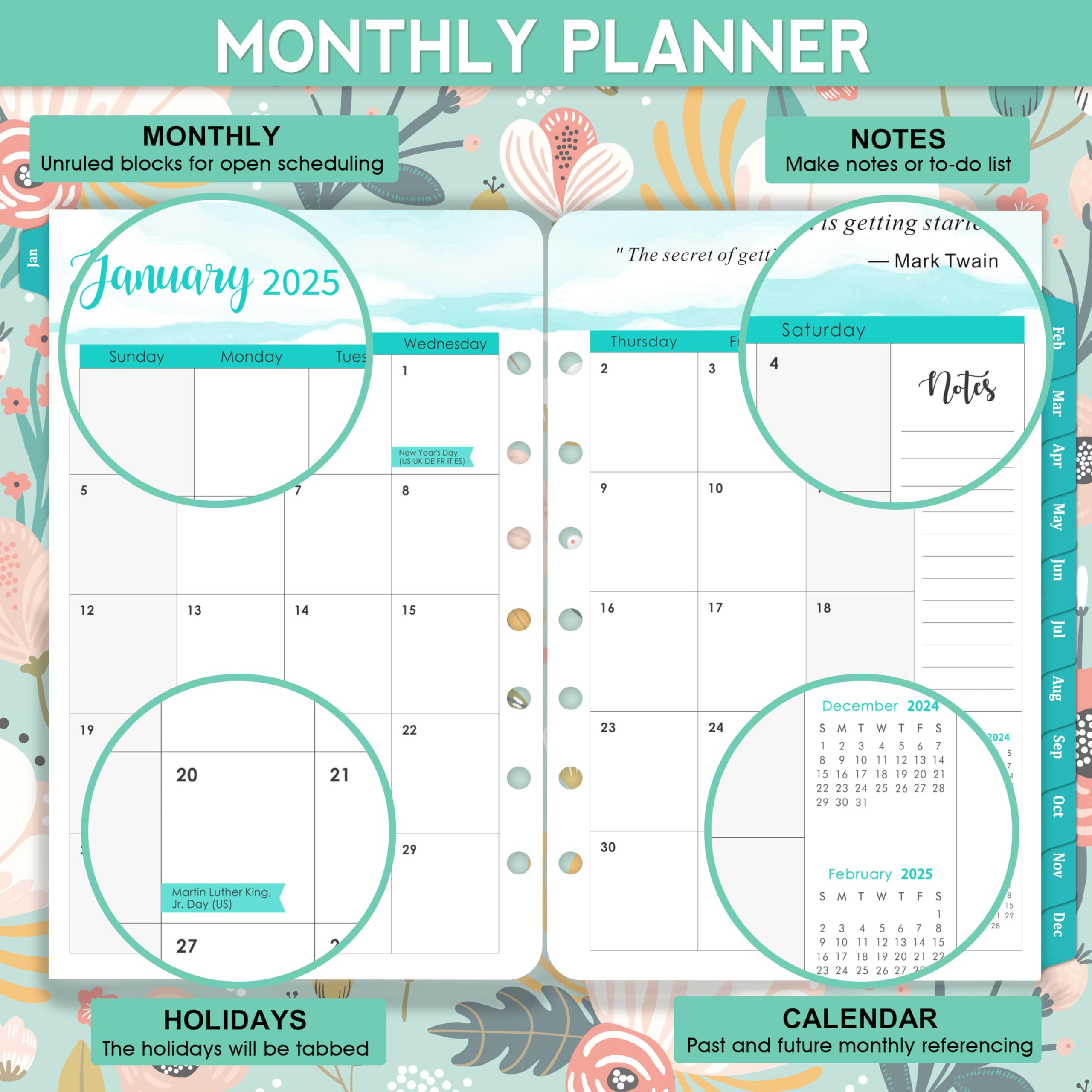 Snapklik.com : 2025 Planner Refills - 2025 Weekly Monthly Planner ...