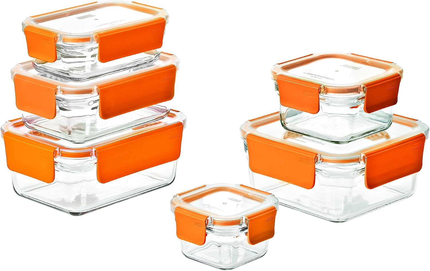 Amazon.de: Glasslock - GL-1733, 6 Stück: 160 ml, 440 ml, 1130 ml, 390 ...