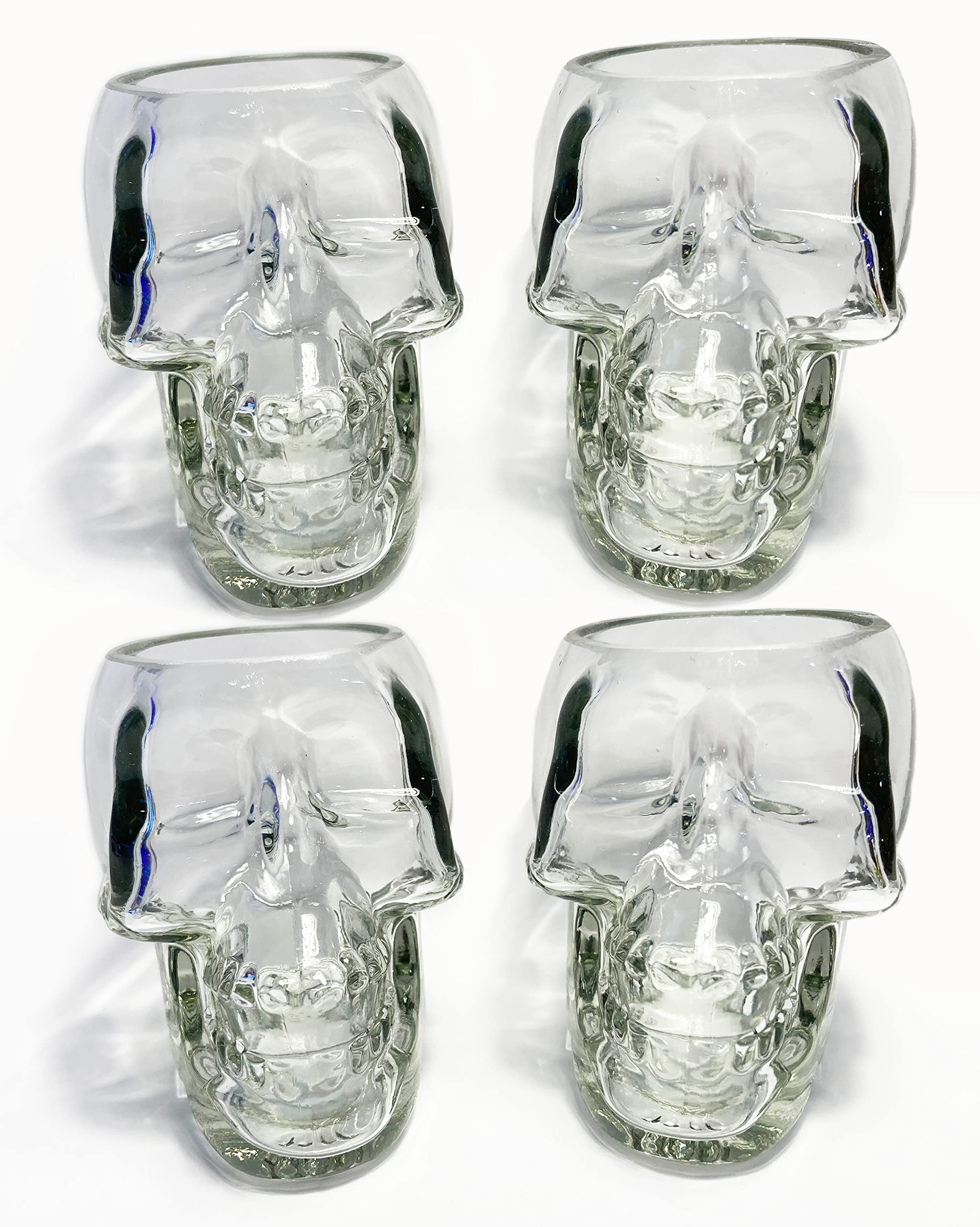 Skull Glasses 160 ml 5.4 oz Set of Four Handmade, Mouth-blown Crystal ...