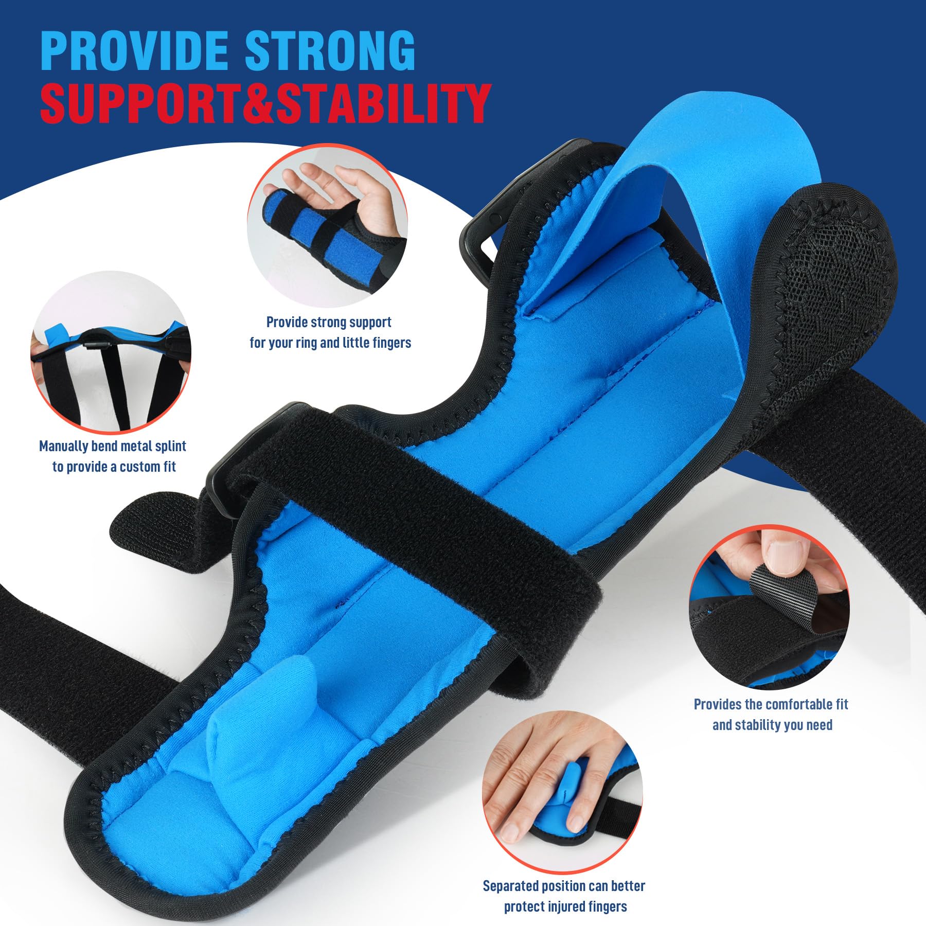Snapklik.com : FEATOL Boxer Finger Splint Metacarpal Splint Brace ...