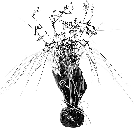 Amazon.com: Beistle 1-Pack Musical Notes Gleam 'N Spray Centerpiece, 11 ...