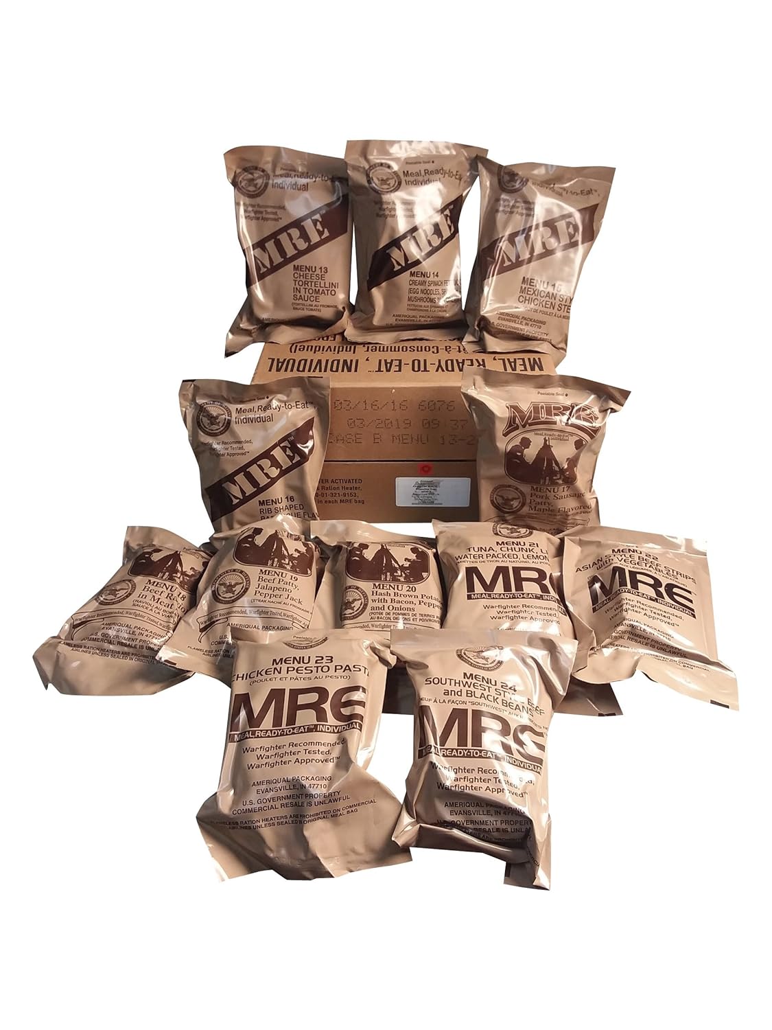 MRE (Meals-Ready-To-Eat) Case A-Inspection 032019 or Better-ACM MRE ...