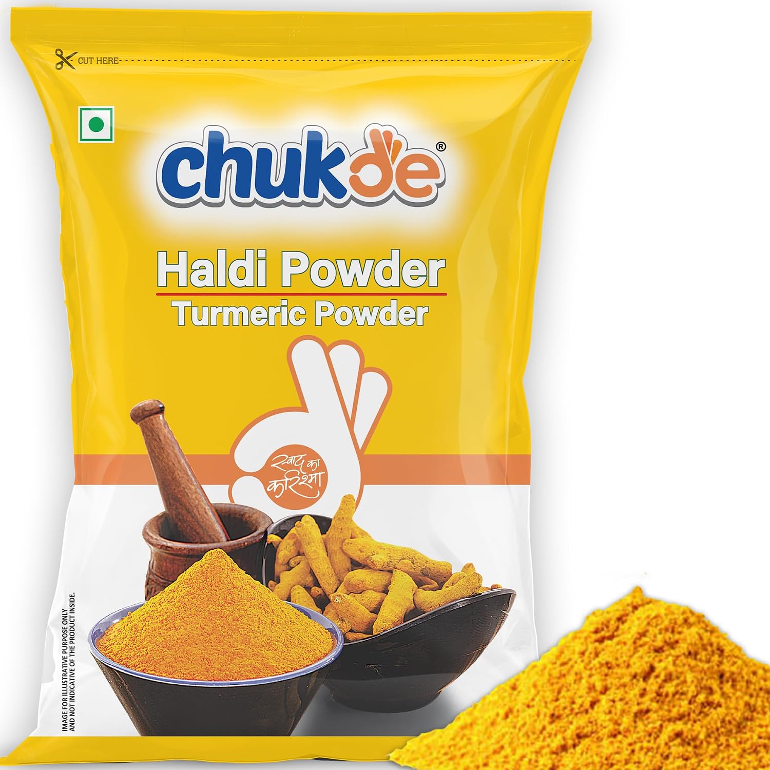 Chukde - Haldi Powder (17.63 OZ) - Turmeric Powder - Ideal For Cooking ...