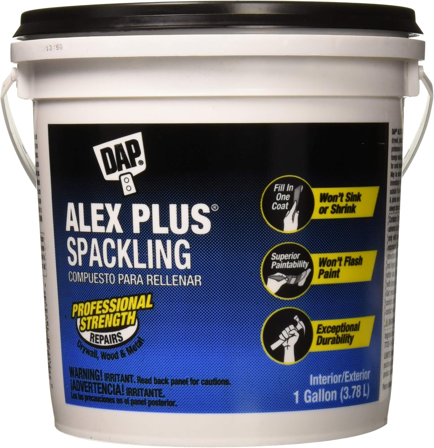 DAP 18747 Alex Plus Gallon Spackling, 1 Gallon, White - - Amazon.com