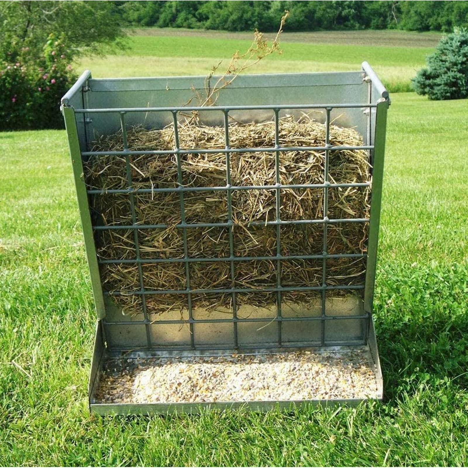 Snapklik.com : Tonchean Goat Hay Rack 2 In 1 Metal Hay Feeder Wall ...