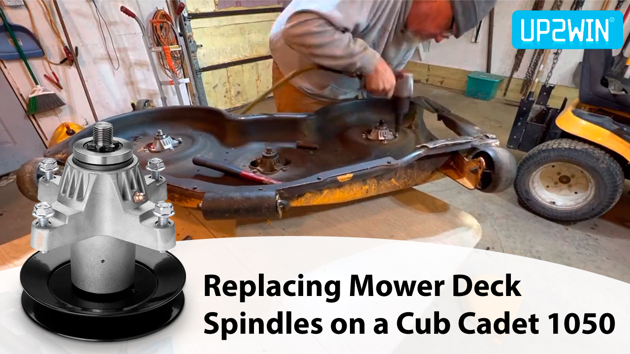Watch Replacing Mower Deck Spindles on a Cub Cadet 1050 on Amazon Live