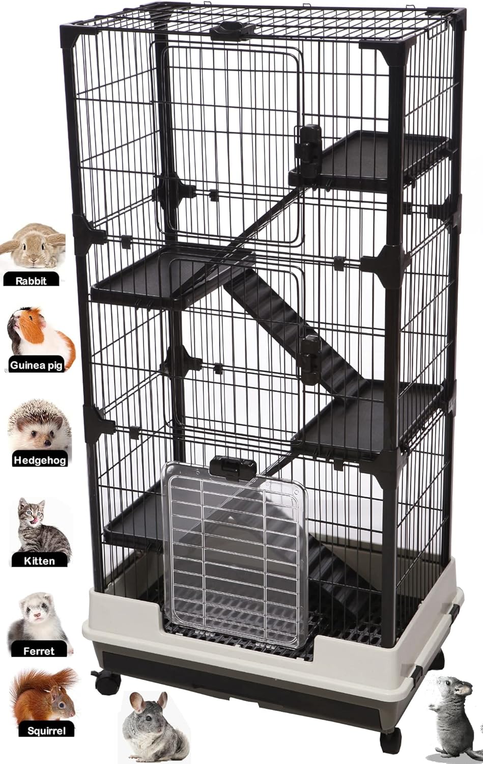 Amazon.com : Large Multi-Level in/Outdoor Small Animal Cage for Guinea ...