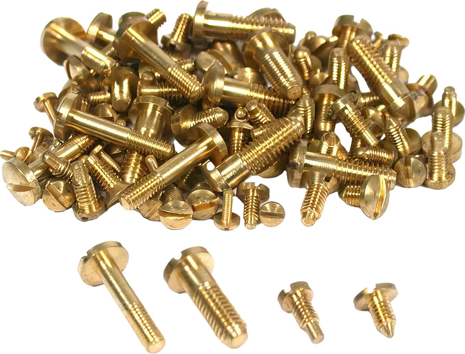 Amazon.com: 100 Clock Bell Case Screws Brass Clockmaker Tool Parts ...
