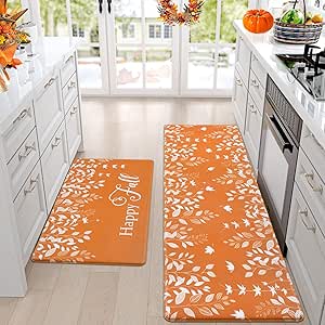 Amazon.com: Likiyol Fall Kitchen Rugs Set of 2, Happy Fall Kitchen Mats ...