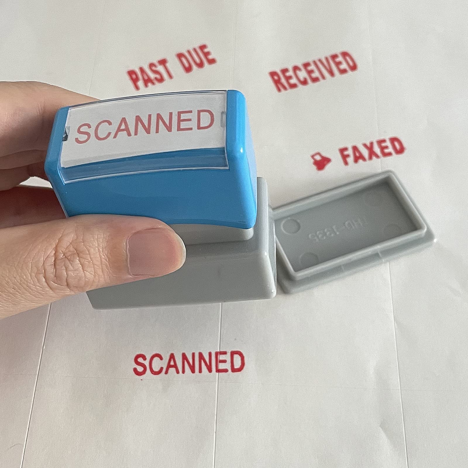 Snapklik.com : Scanned StampsMessage Stamp Pre-Inked Office Stamp ...