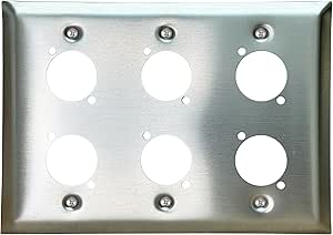 Amazon.com: DIYTECH XLR Wall Plate Blank, Panel Combo - Perfect for ...