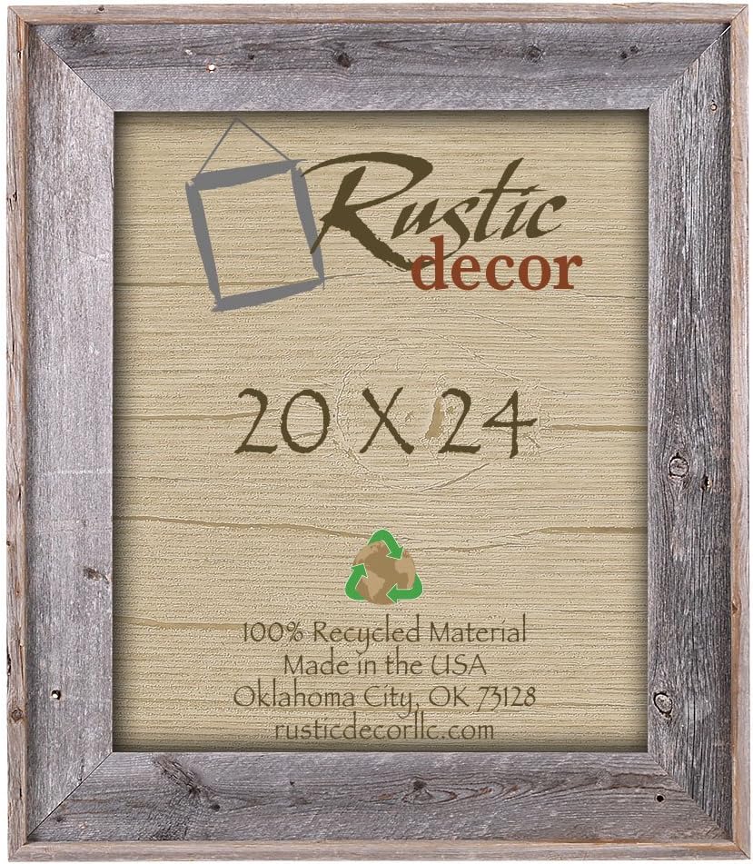 Amazon.com - 16x20-1.25" Wide Standard Reclaimed Rustic Barnwood Wall Frame