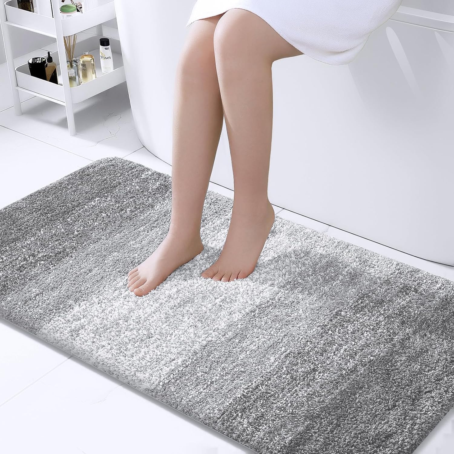 Amazon.com: OLANLY Bathroom Runner Rugs 47x24, Extra Soft Absorbent ...