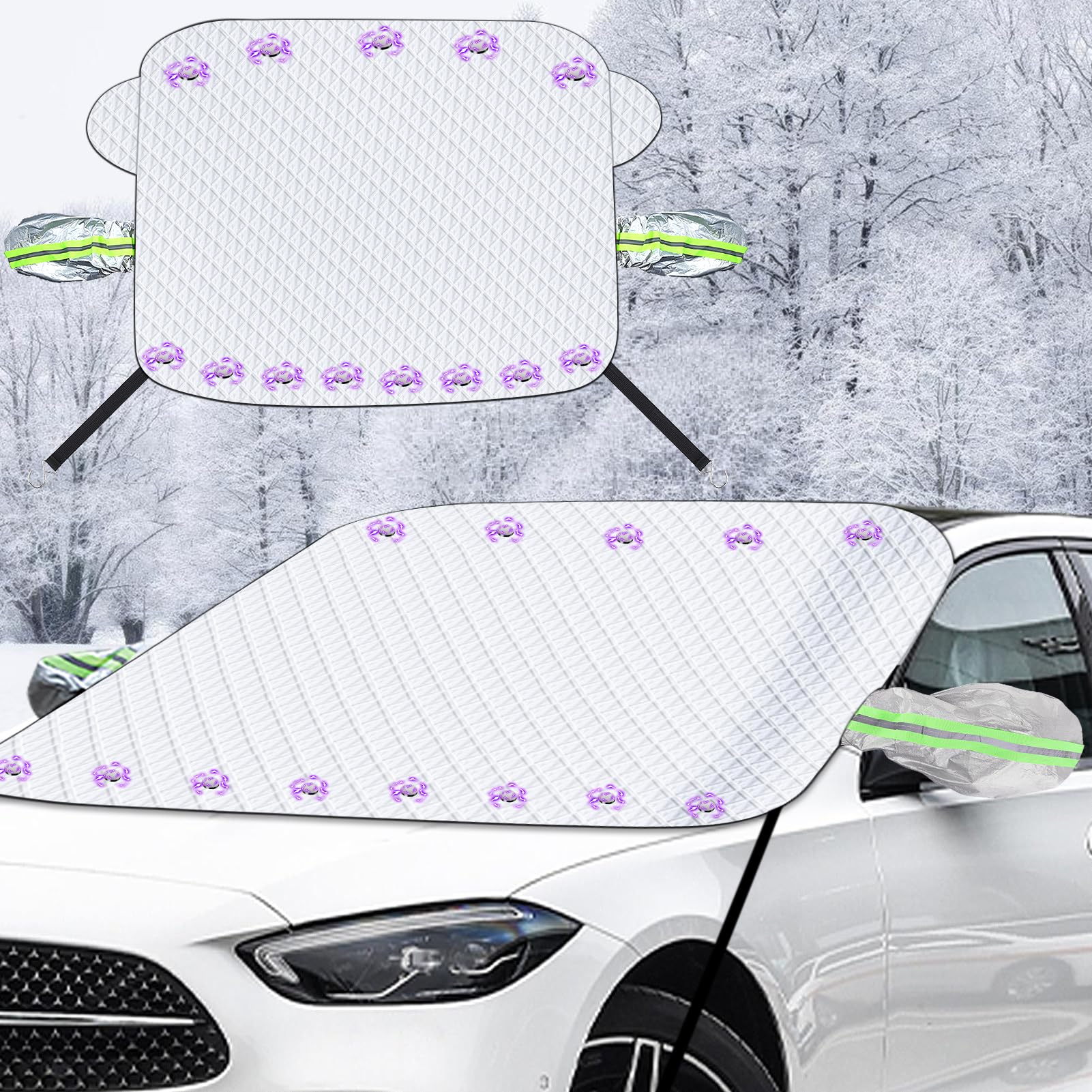 Amazon.com: PAMASE Car Windshield Snow Cover with Magnetic - 50x62in ...