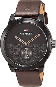 Amazon.co.jp: トミーヒルフィガー 腕時計 DENIM ブラック文字盤 ステンレススチール クオーツ メンズ 1791801 ...