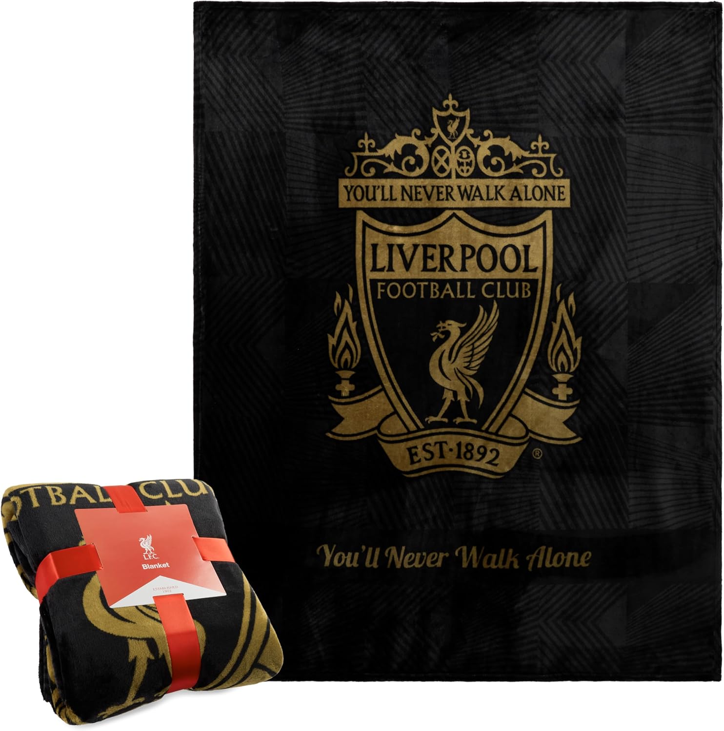 Liverpool F.C. Fleece Bed Blanket Soft Sofa Throw for Bedroom Travel ...