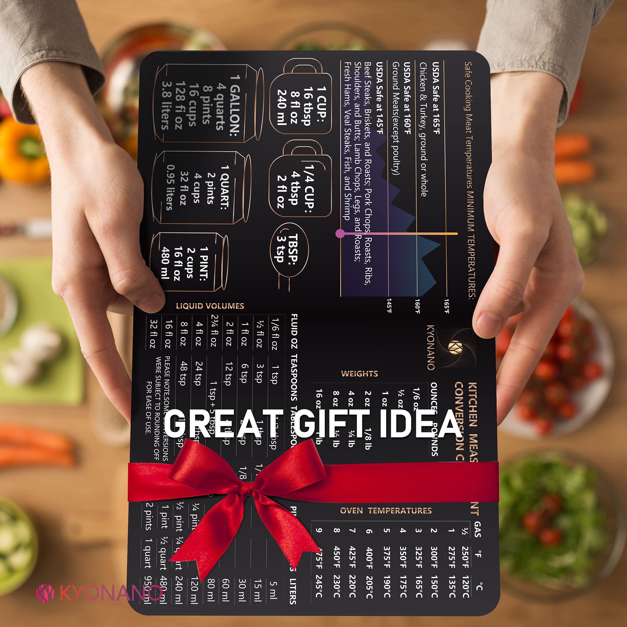 Kitchen Conversion Chart Magnet - 10.5" 6.5" Kitchen Measurement ...