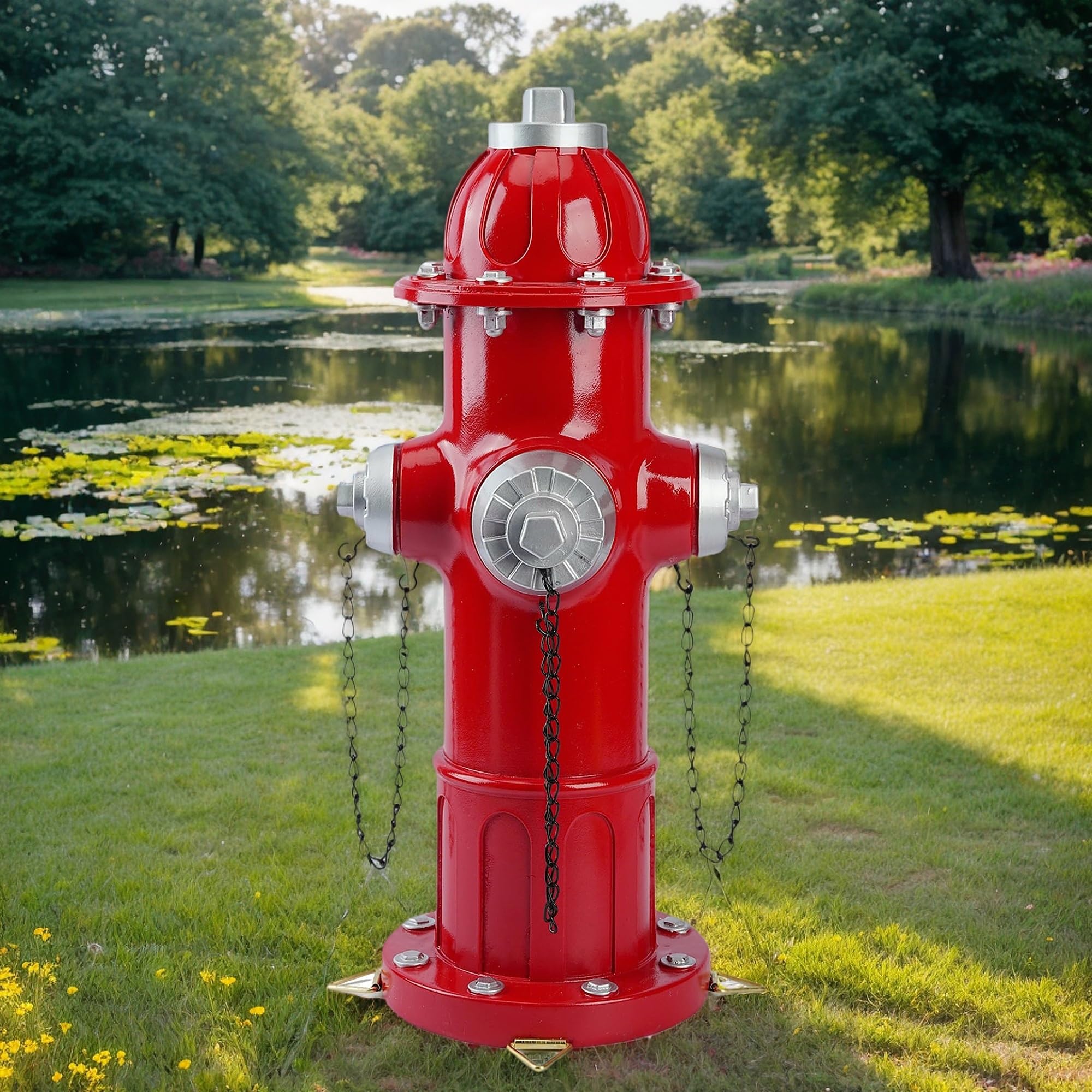 Snapklik.com : Garden Fire Hydrant Outdoor Statue, Puppy Pee Post ...