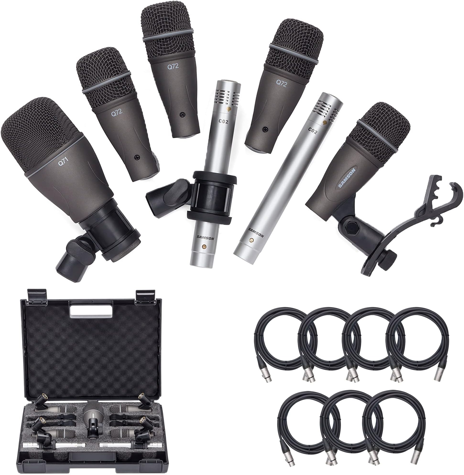 Amazon.com: Samson DK707 Drum Mic 7-Piece Kit : Musical Instruments