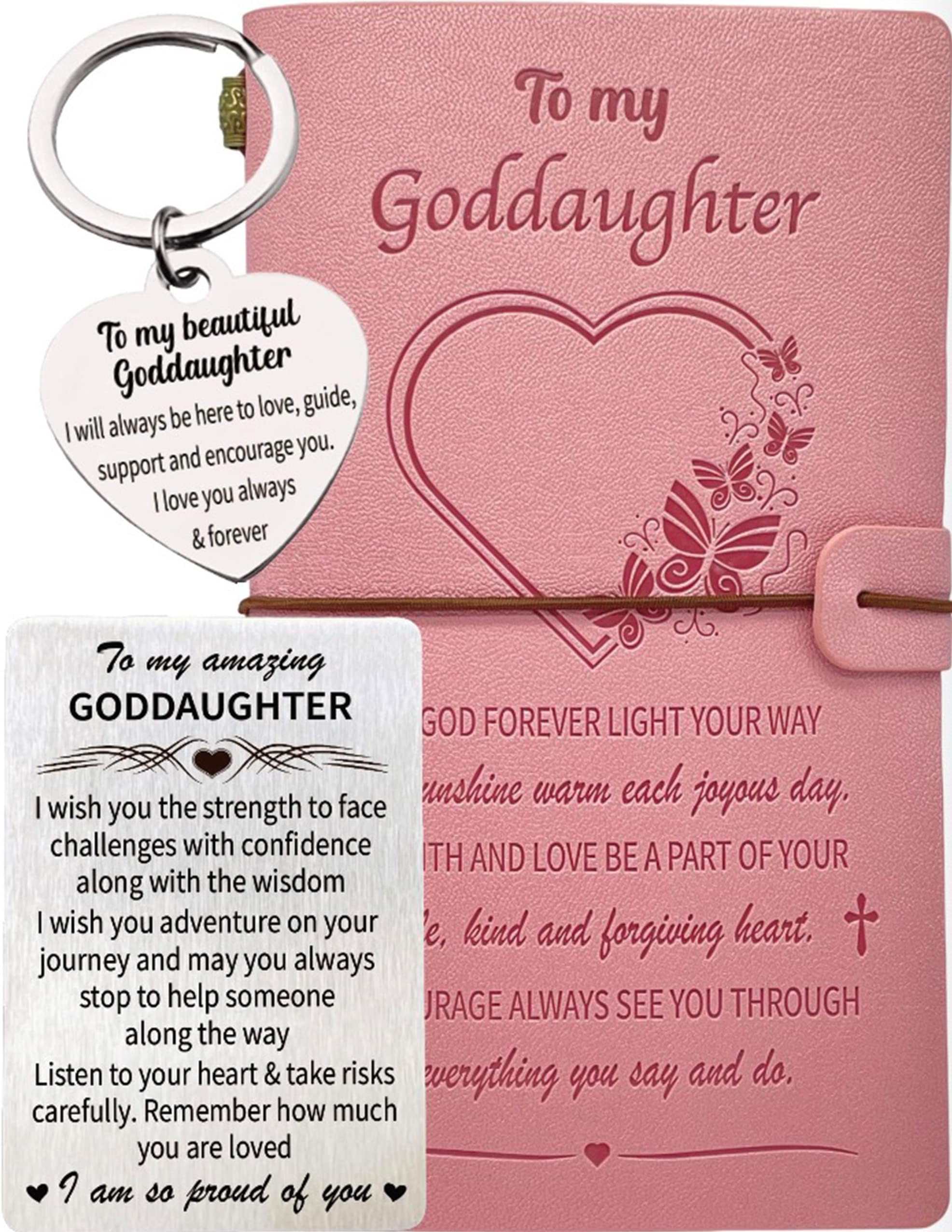 Amazon.com : MALLAbyLAMMA To My Goddaughter Journal, Goddaughter Wallet ...