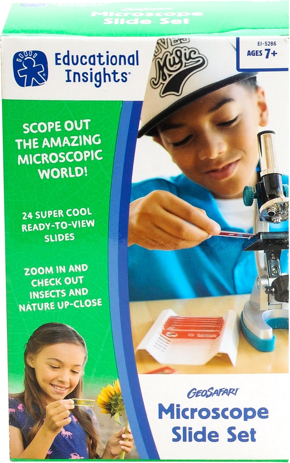 Educational Insights GeoSafari Microscope Slide Set, Science - Amazon ...