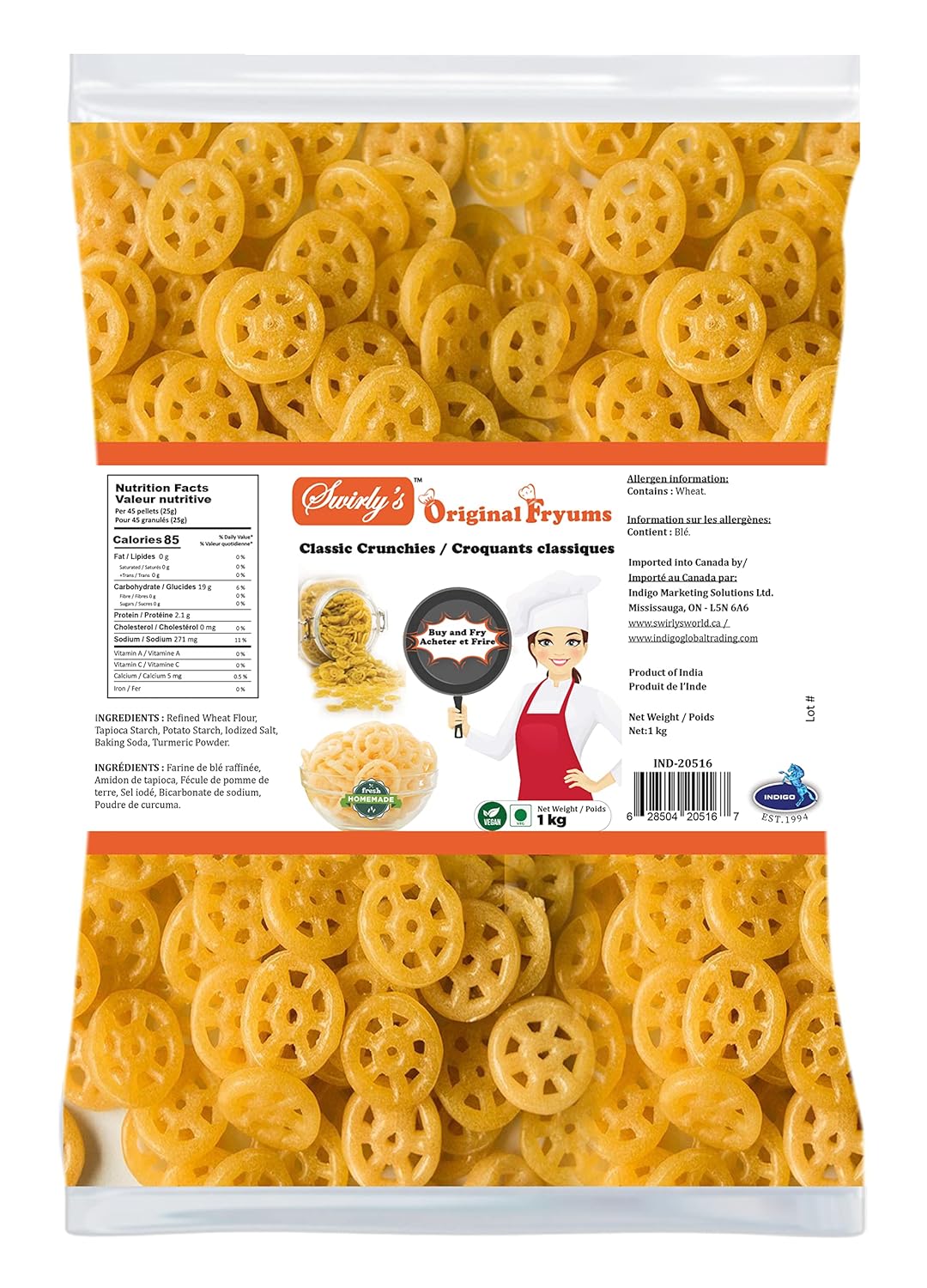 Amazon.com: Swirly's Original Fryums - Classic Crunchies - Vegan ...