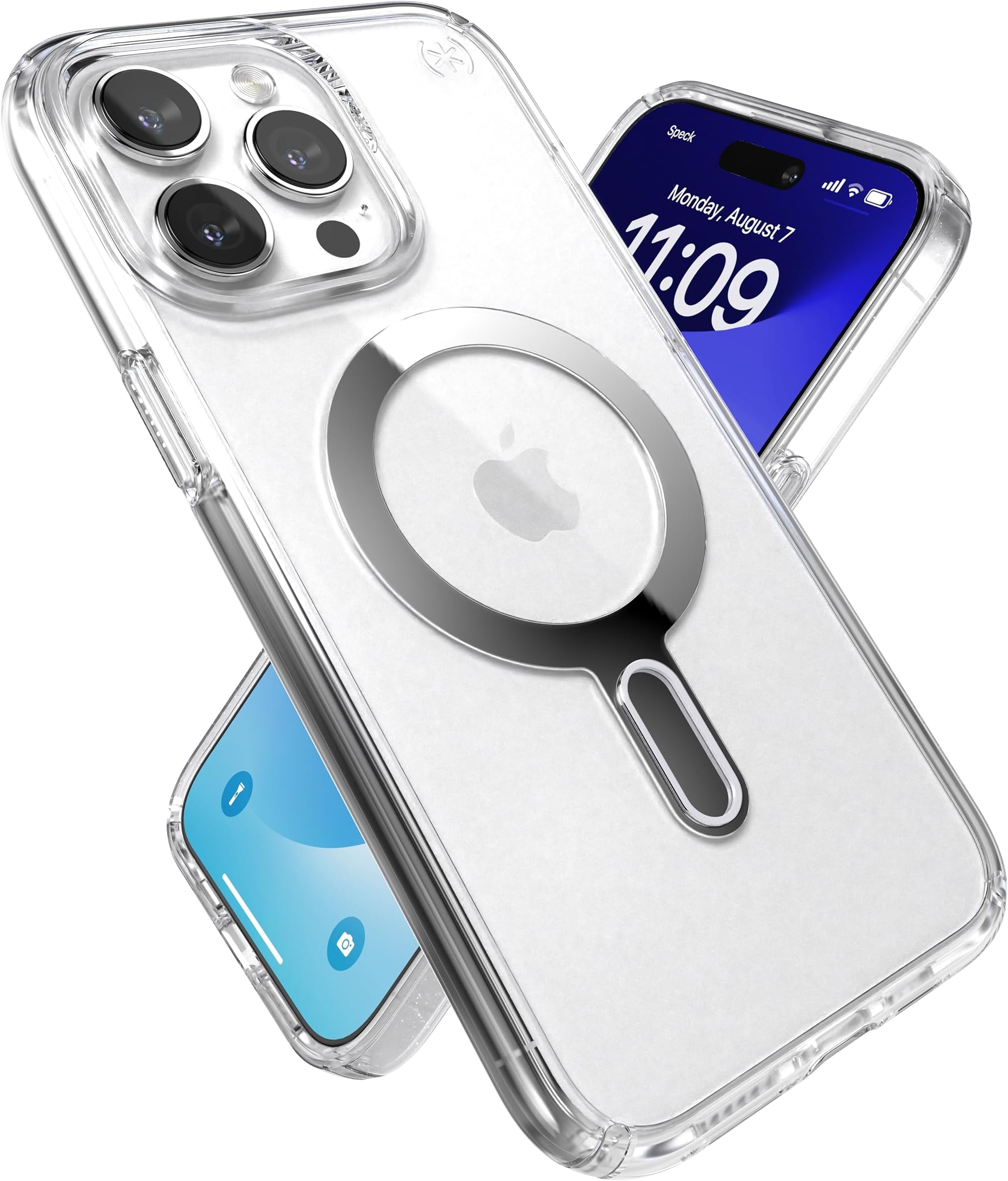 Amazon.com: Speck Clear iPhone 15 Pro Max Case - ClickLock No-Slip ...