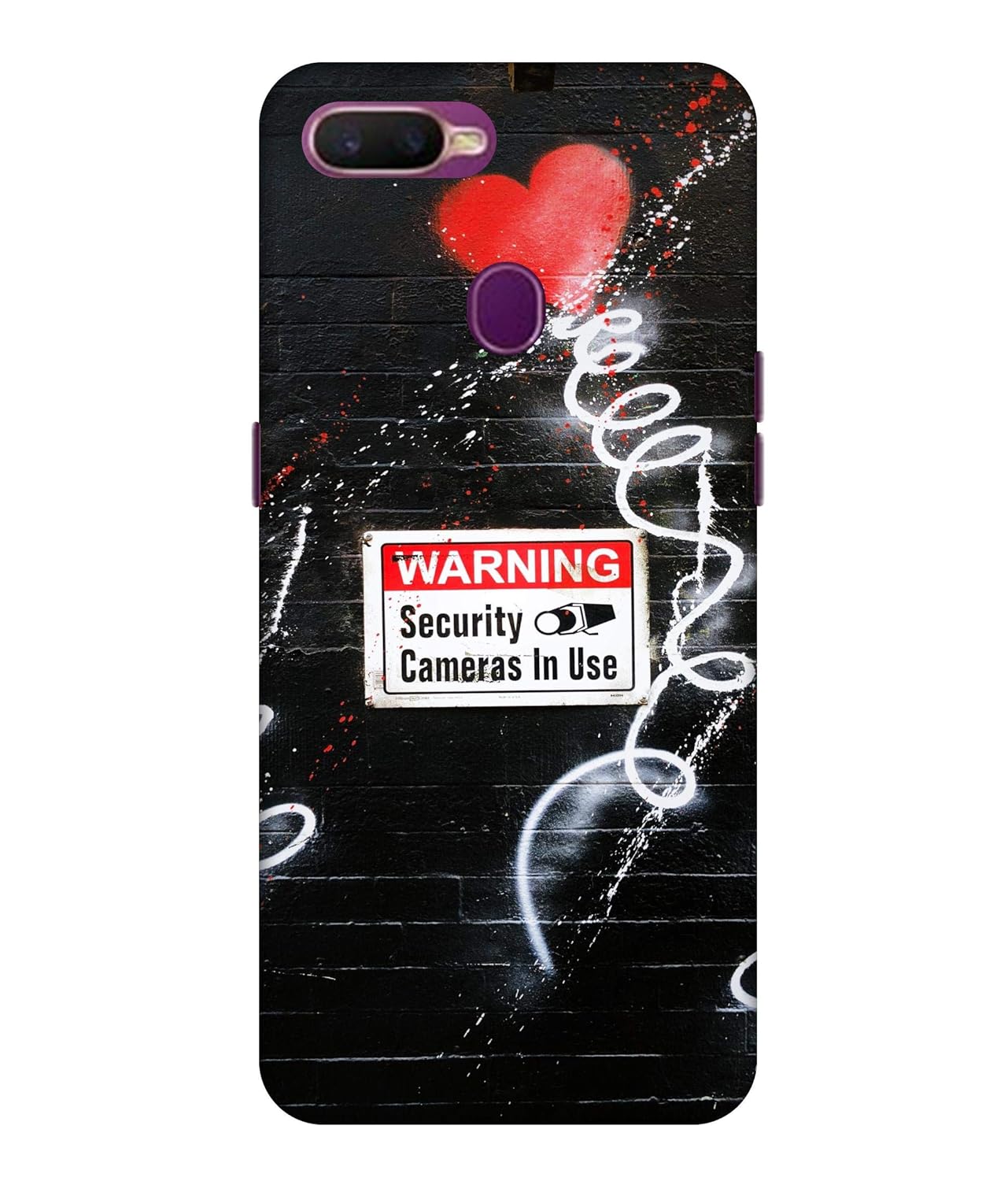 Heart Shape Pattern 3D Printed Designer Mobile coverFor Oppo F9 Pro ...