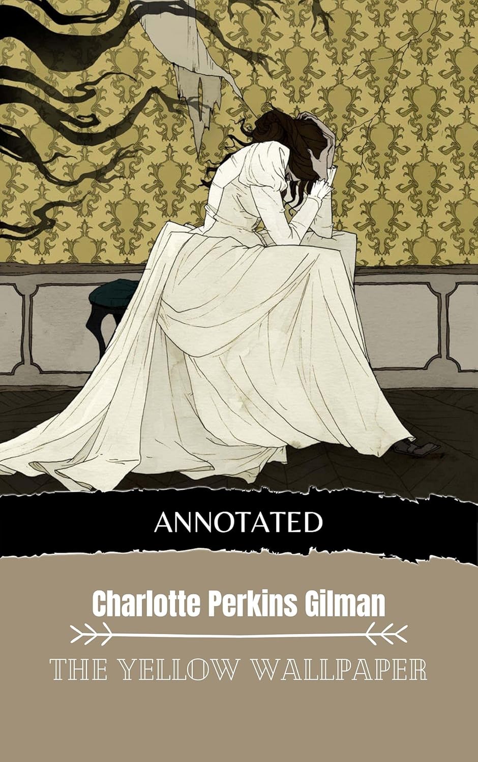 The Yellow Wallpaper (Annotated Edition 1) eBook : Gilman, Charlotte ...