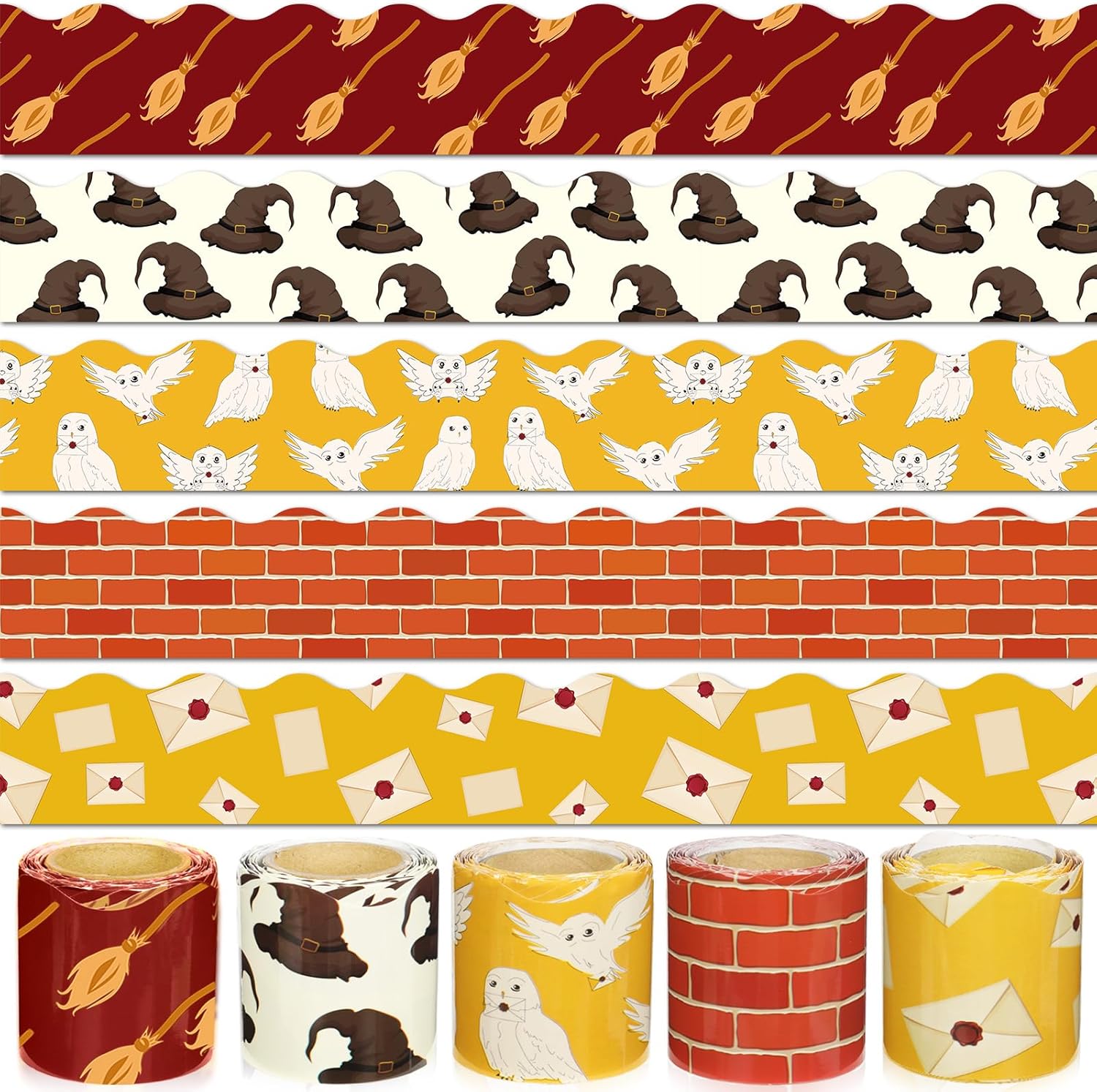 Amazon.com: 164ft Magical Wizard Bulletin Board Border 5 Rolls Magic ...