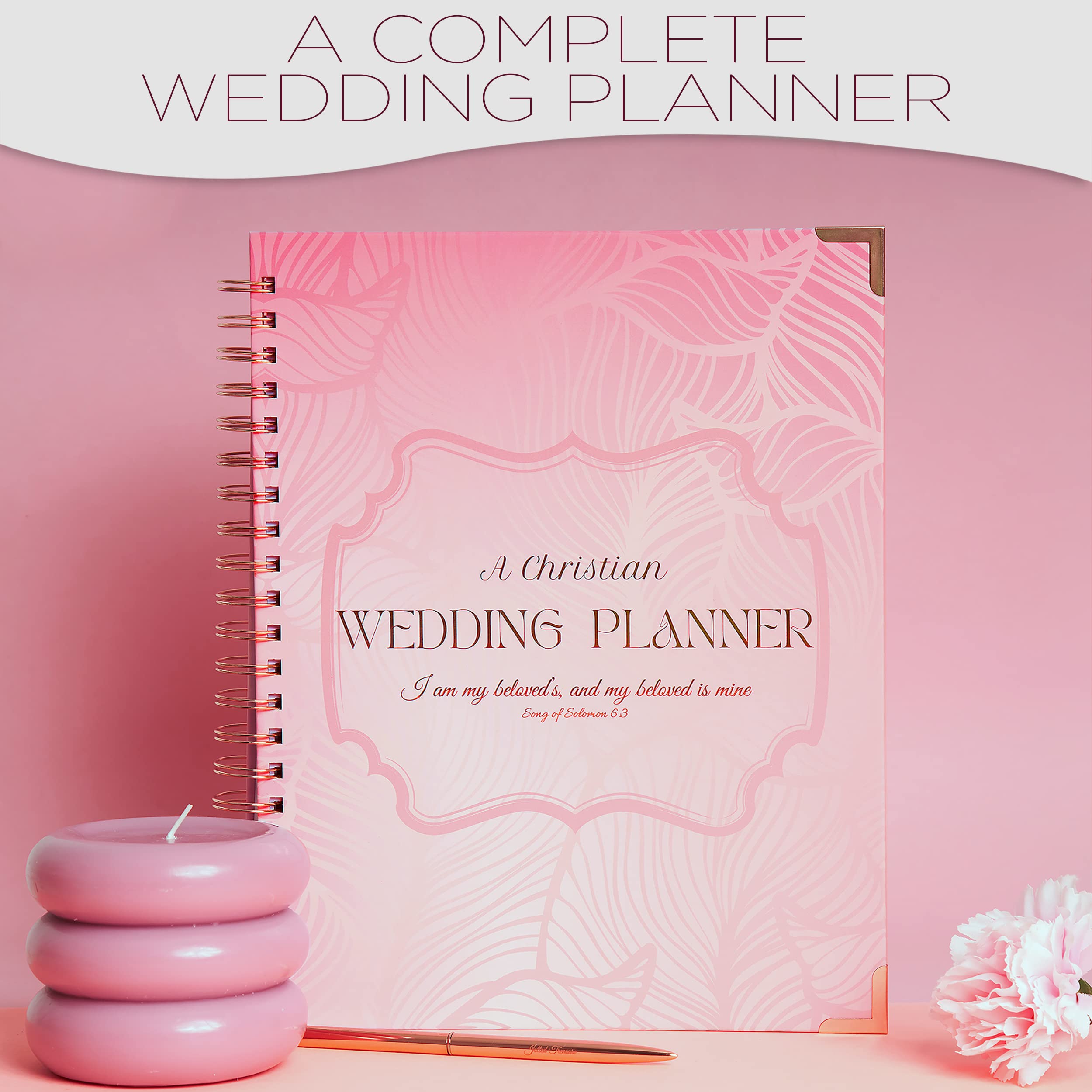 Christian Wording Wedding Program Front Cover Custom White Hindu