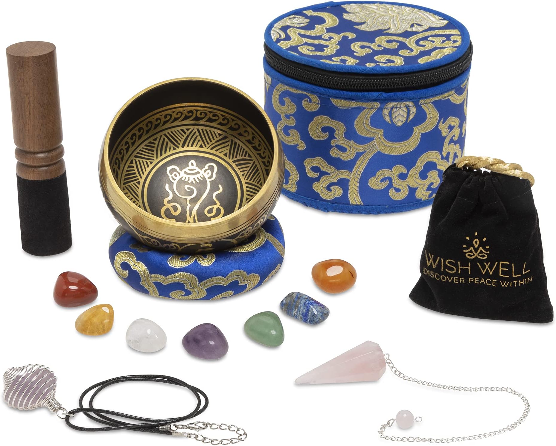 Amazon.com: Mindful & Modern Tibetan Singing Bowl Set | Deepen Your ...