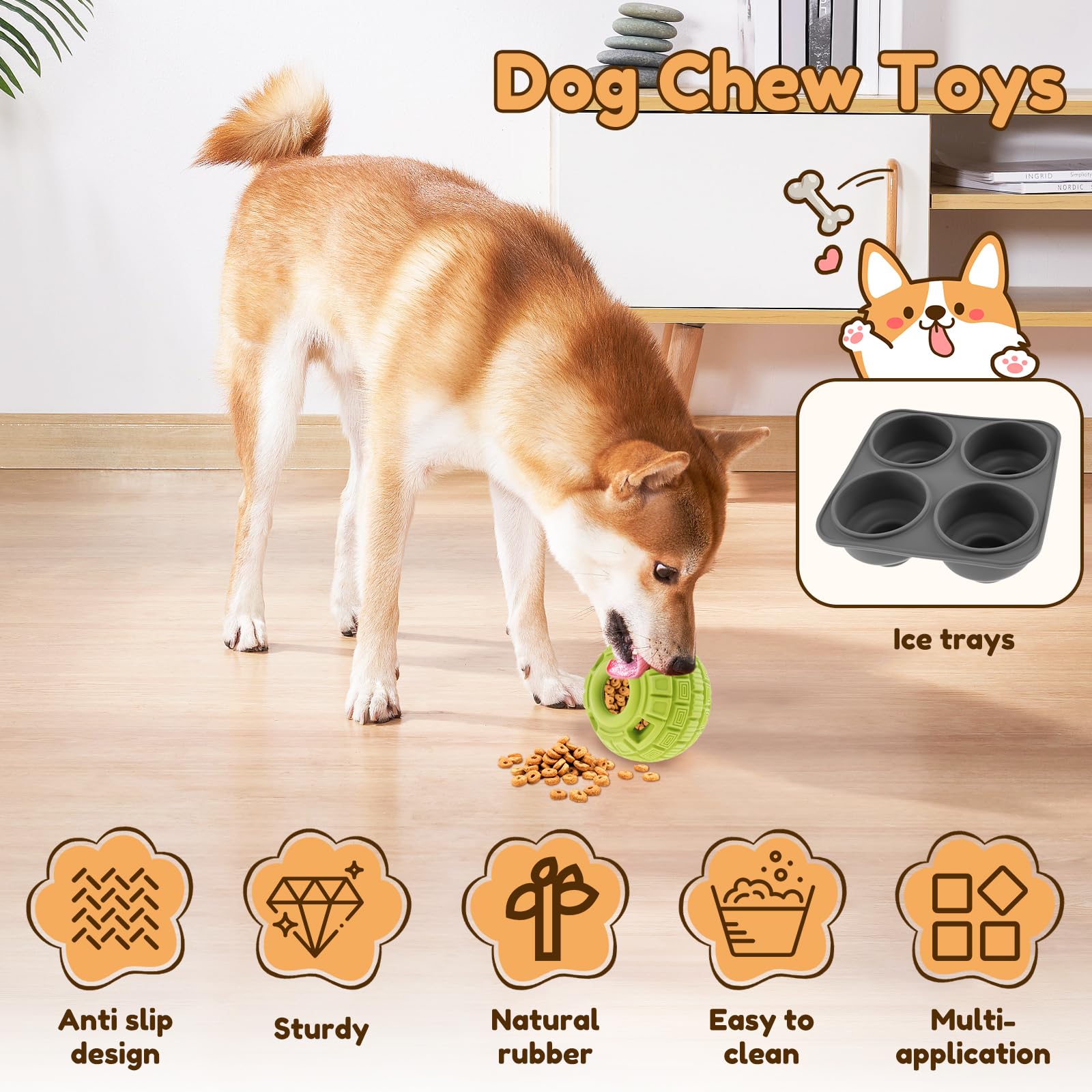 Dog Interactive Toy Interactive Dog Toys For Aggressive Chewers, Long ...