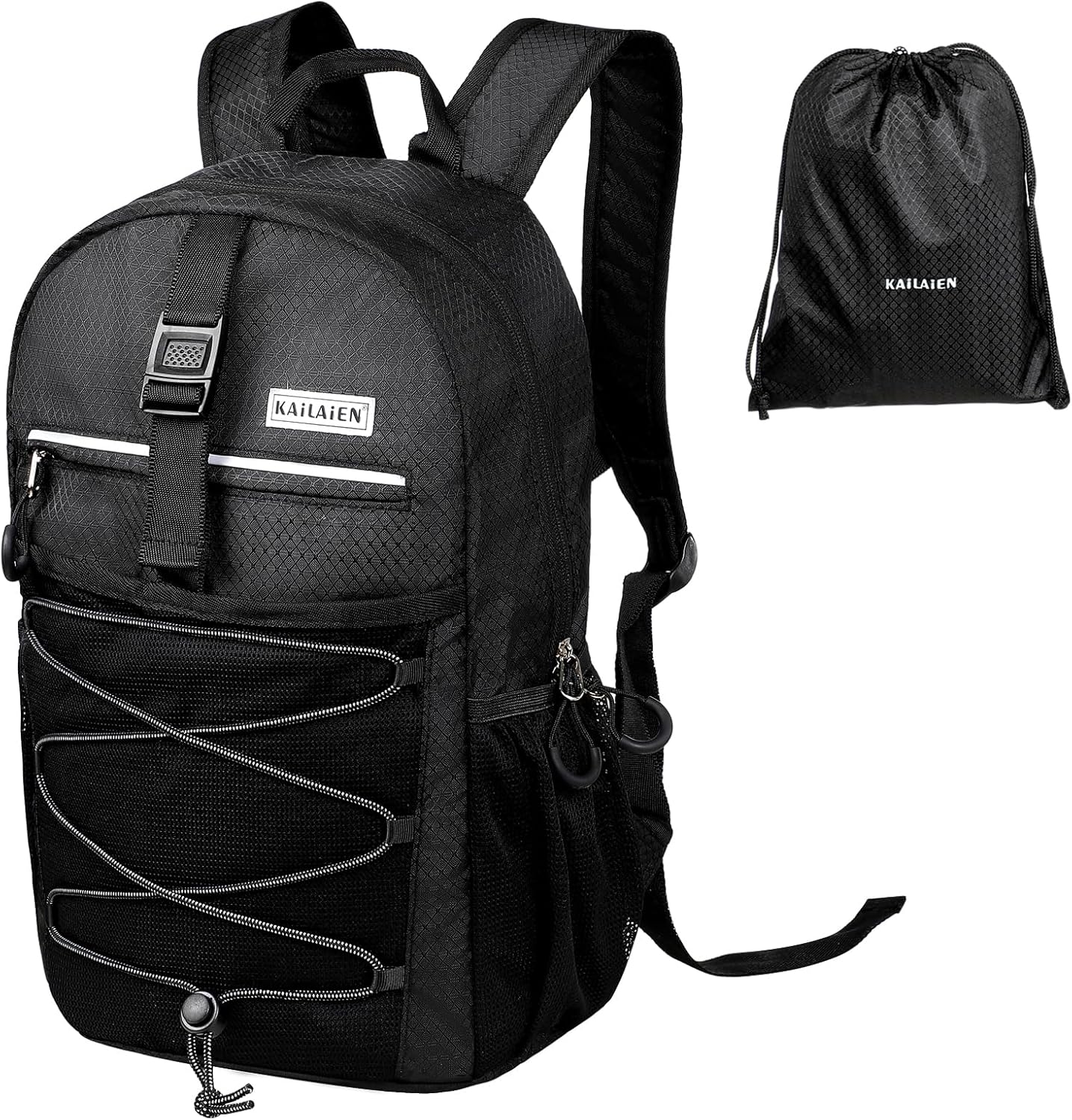 Amazon.com: Kailaien 15L Hiking Backpack,Small Packable Backpack，Water ...