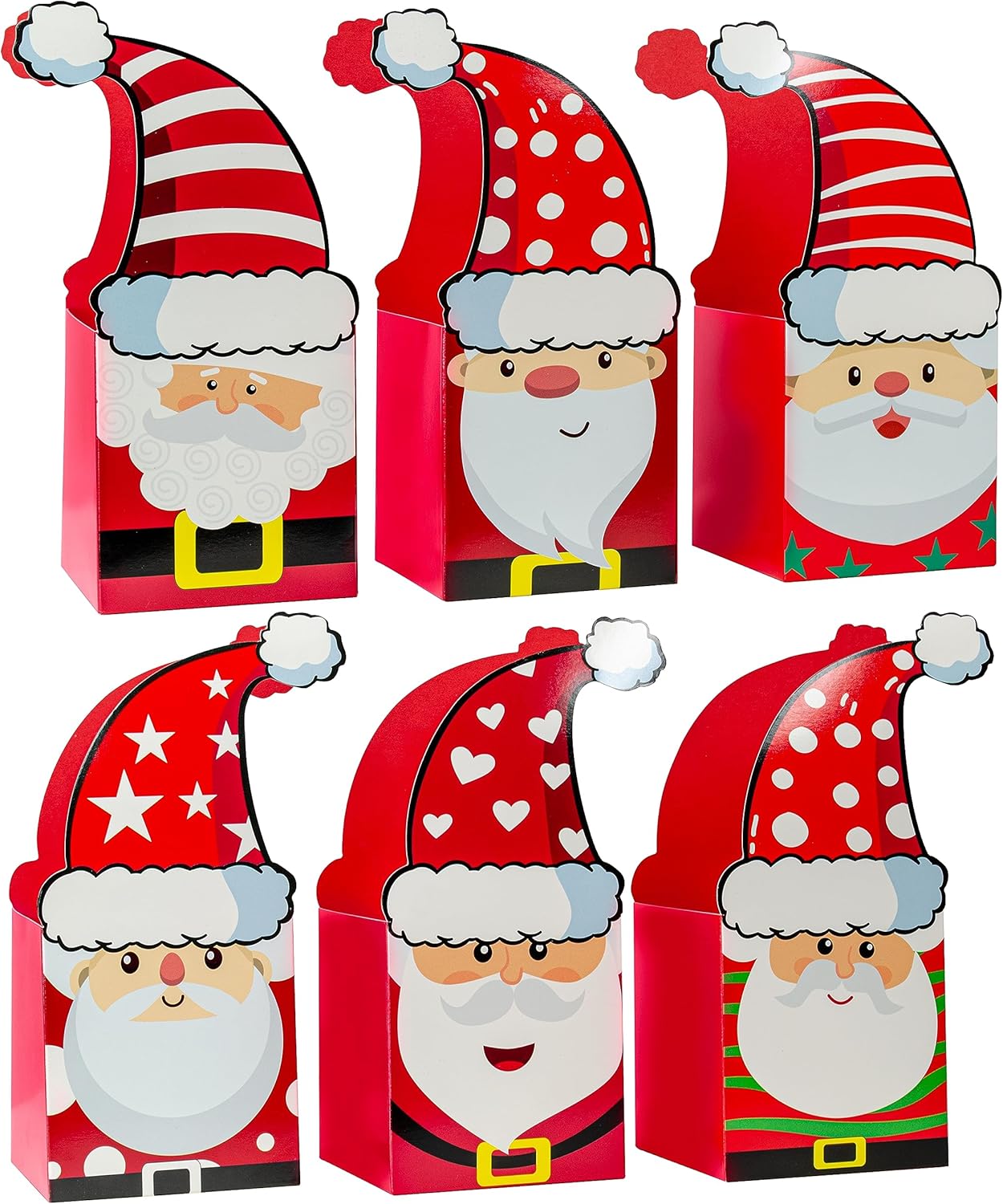 Amazon.com: easykart labels 24-Piece Santa-Themed Christmas Candy Boxes ...