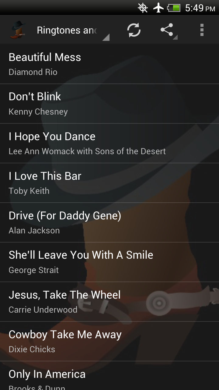 Top Country Music Ringtones II: app su Amazon Appstore