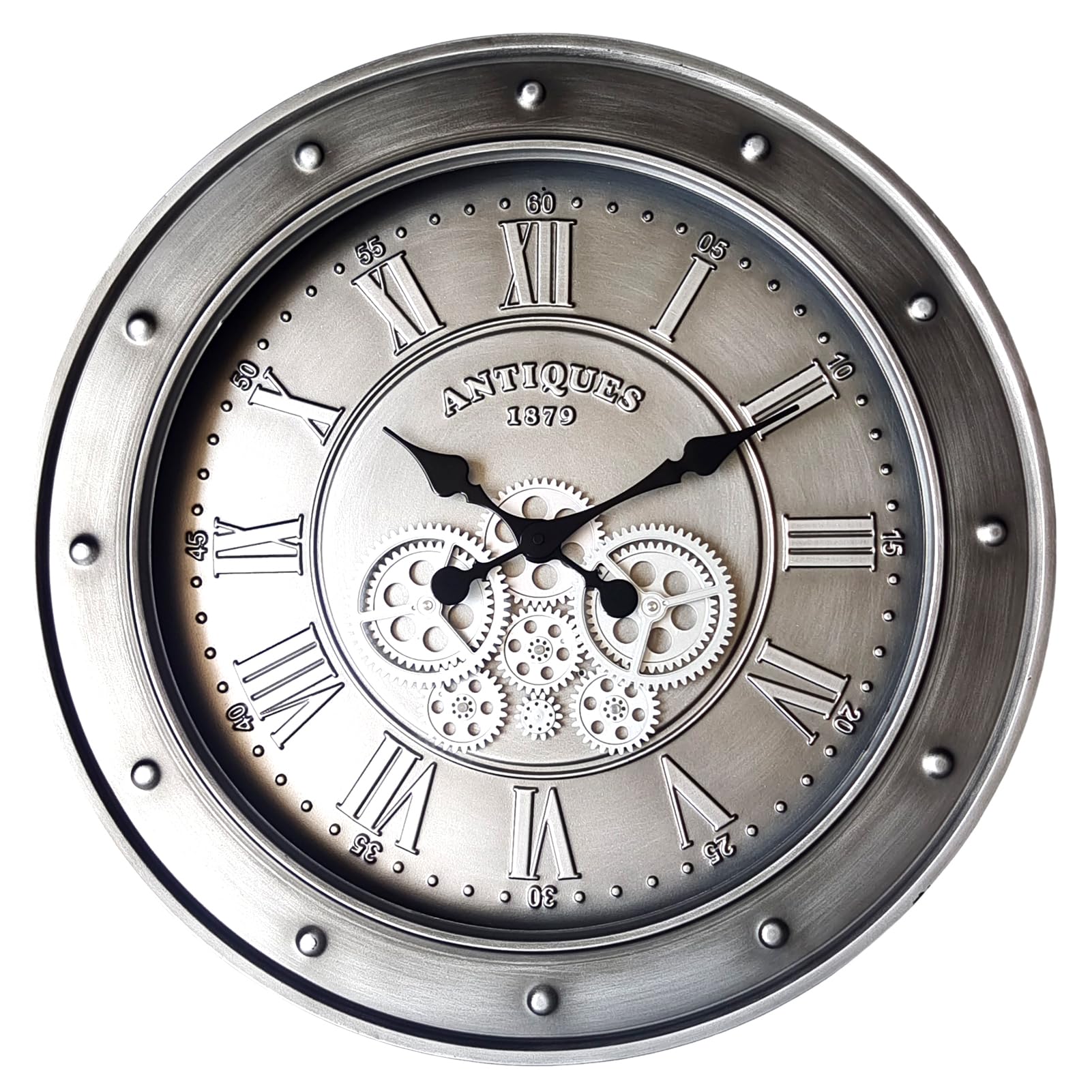 Amazon.com: Ddysins 24" Wall Clock with Real Moving Gears, Oversized ...