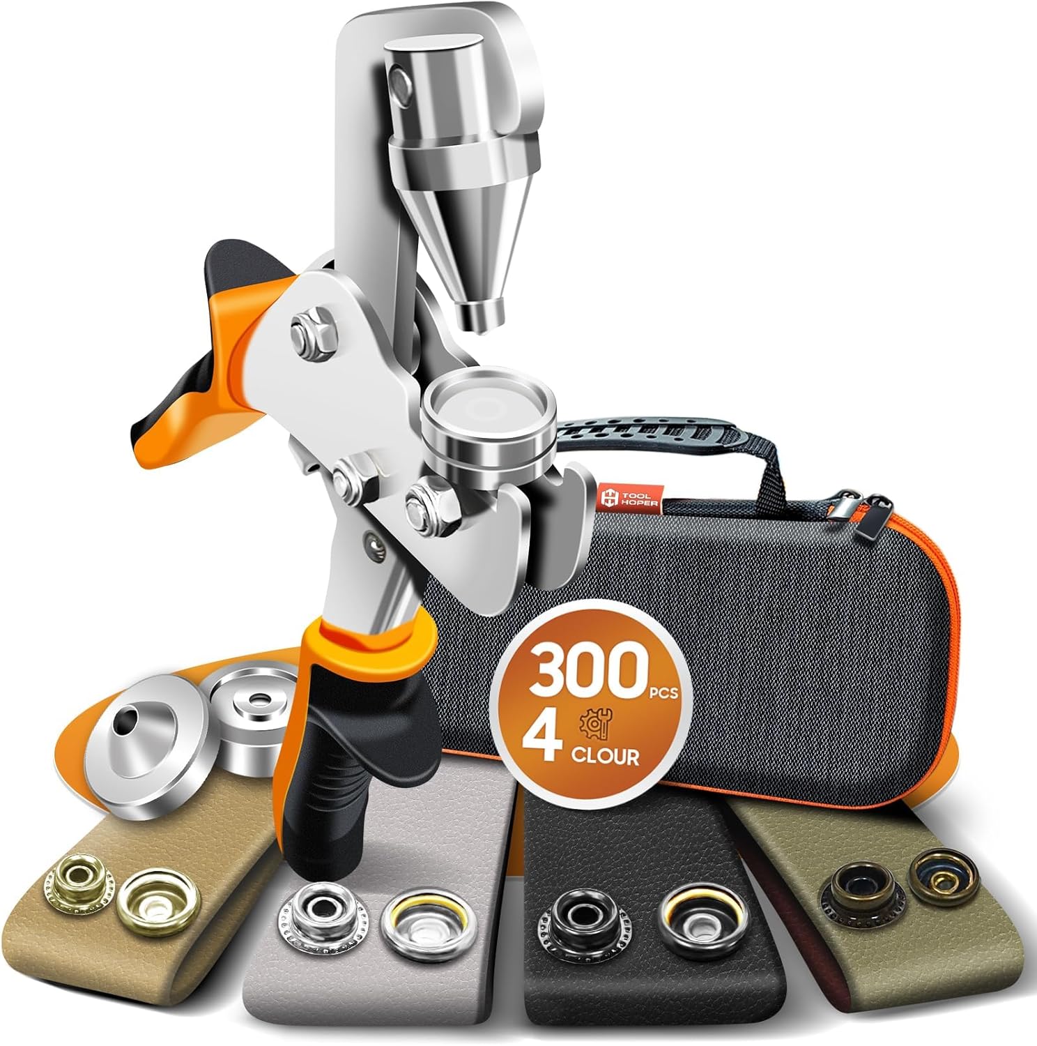 Amazon.com: Snap Fastener Tool, Snap Installation Tool Kit, 4 Colors ...