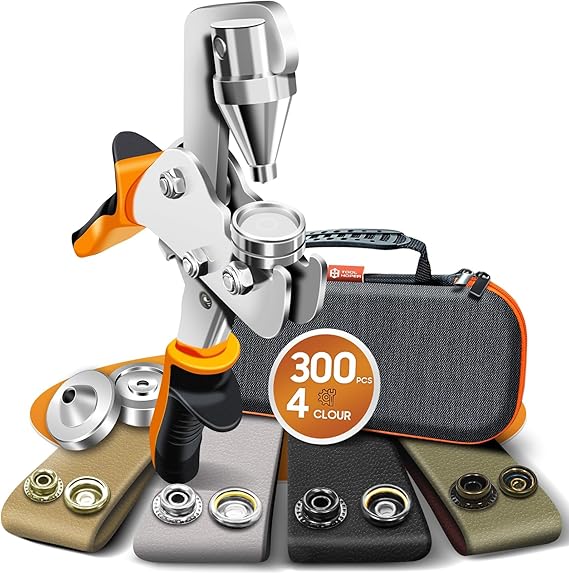 Amazon.com: Snap Fastener Tool, Snap Installation Tool Kit, 4 Colors ...