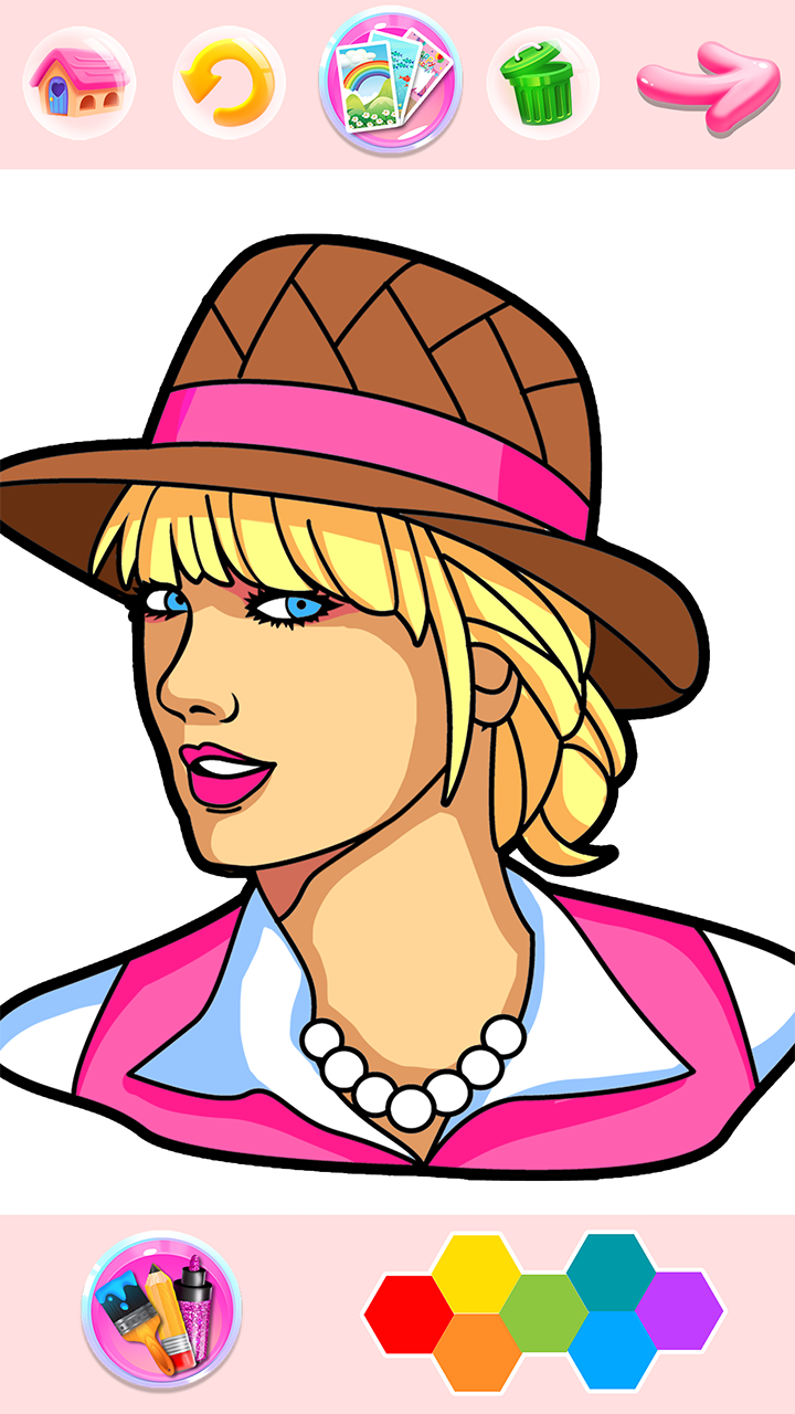 Rainbow Glitter Coloring Book - Unicorn Glitter Coloring Artist Games ...