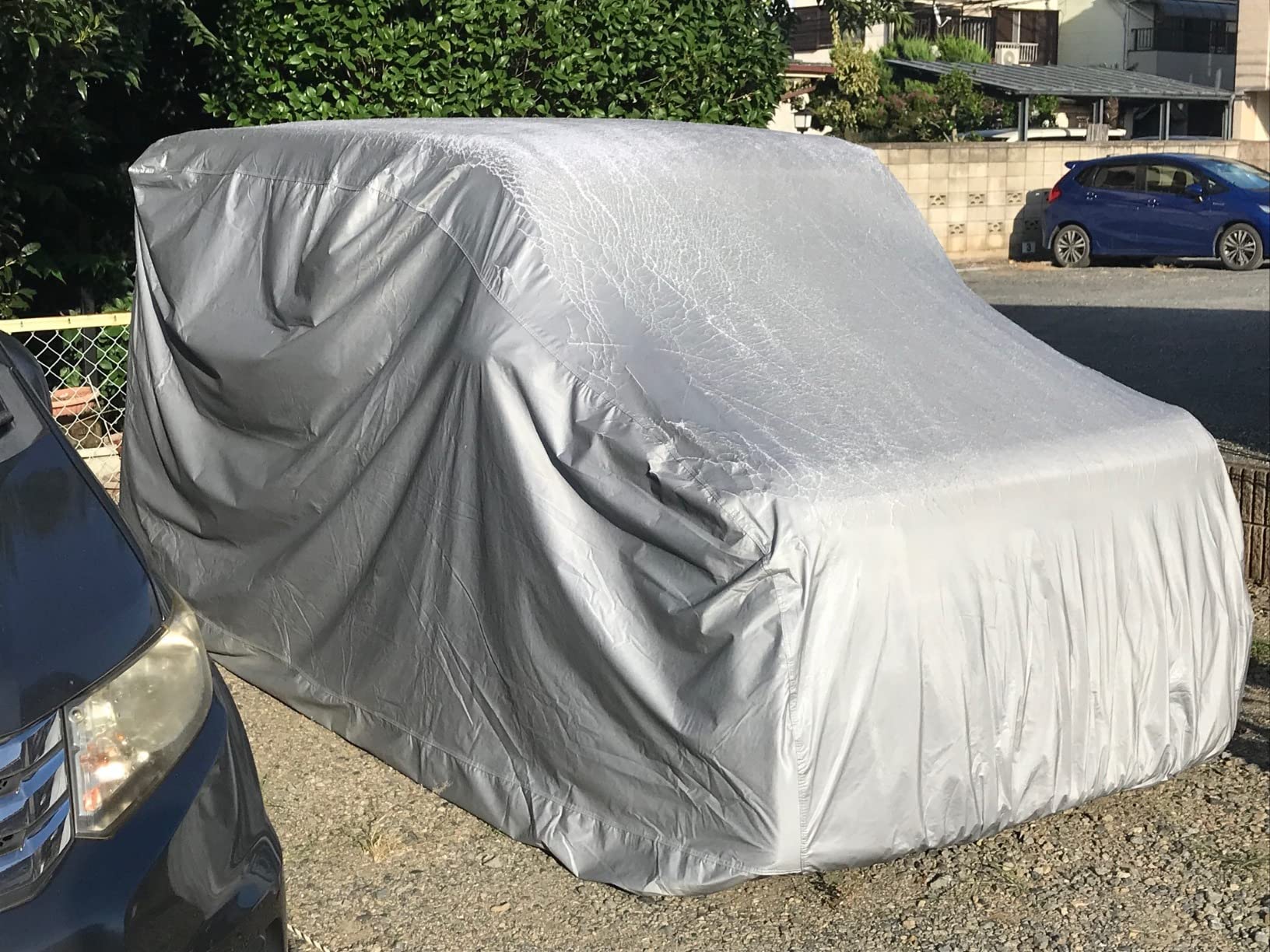 Amazon.co.jp: FORCE-TEX(フォーステックス) カーカバー ボディカバー ES1サイズ 背の高い軽自動車用 全長~3420mm 全幅~1500mm 全高~1800mm ...