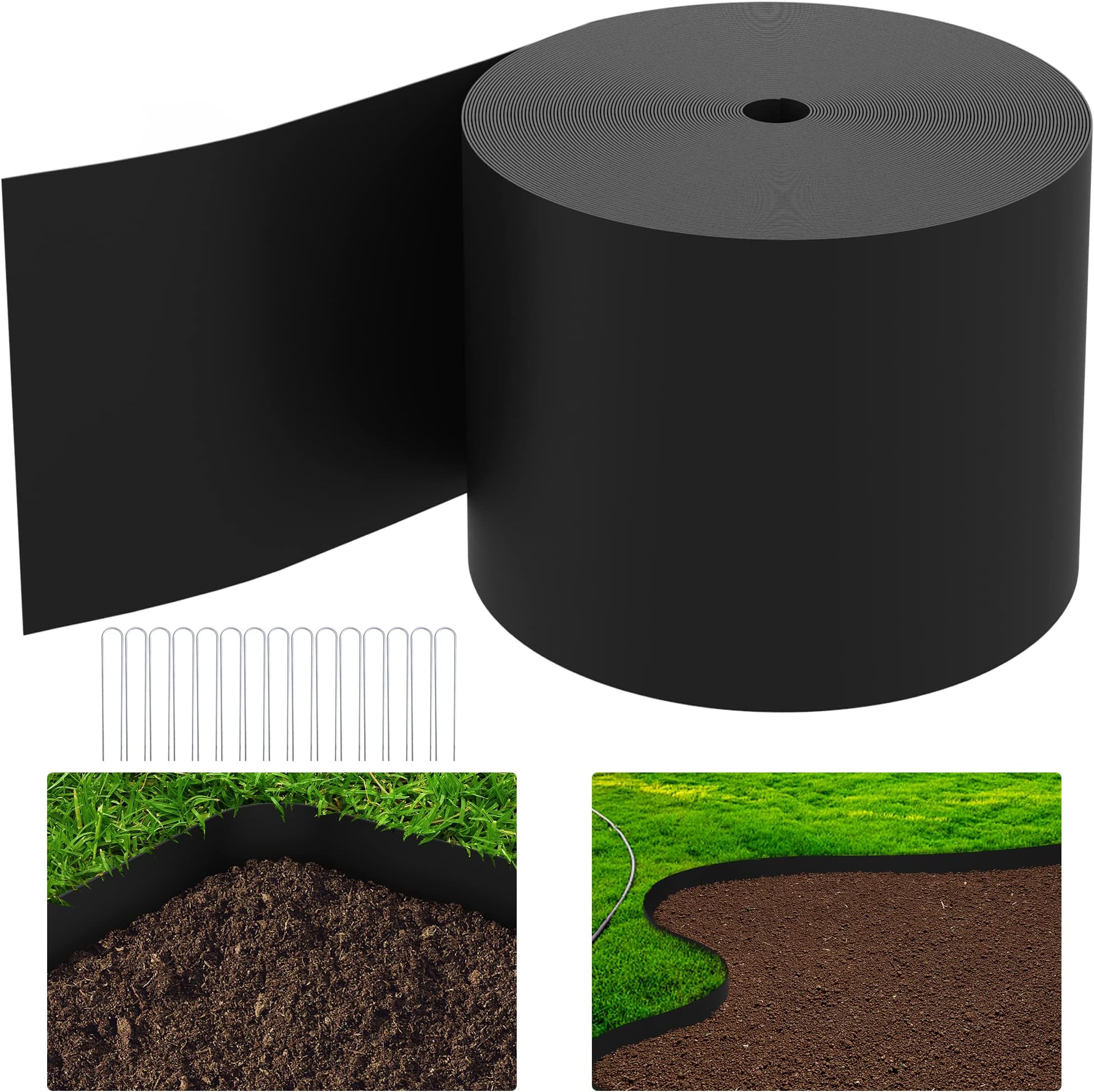 Amazon.com : Watayo 30 FT Grass Barrier Landscape Edging Coil -5 inch ...