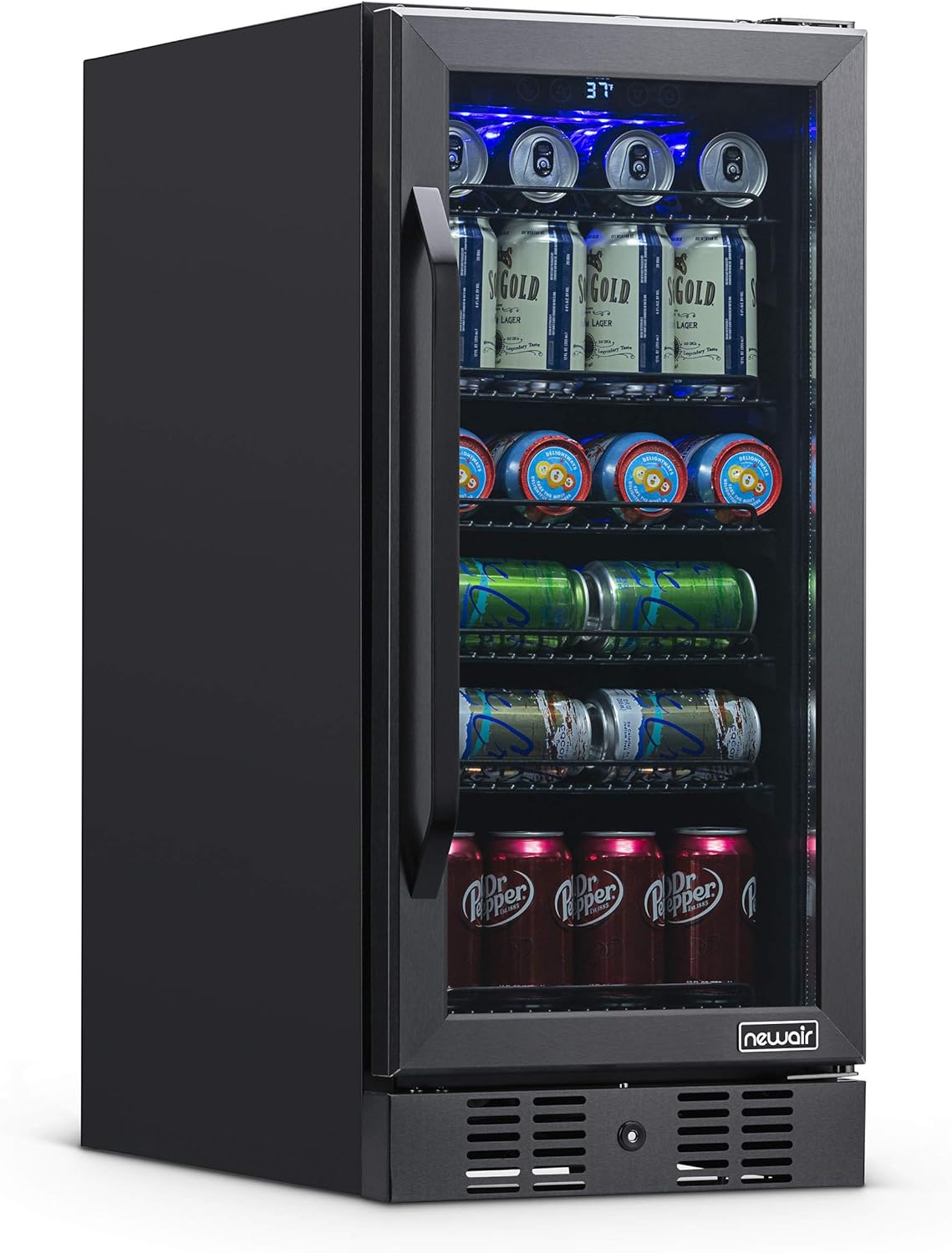 Amazon.com: NewAir 24" Wine and Beverage Refrigerator 20 Bottle and 70 ...